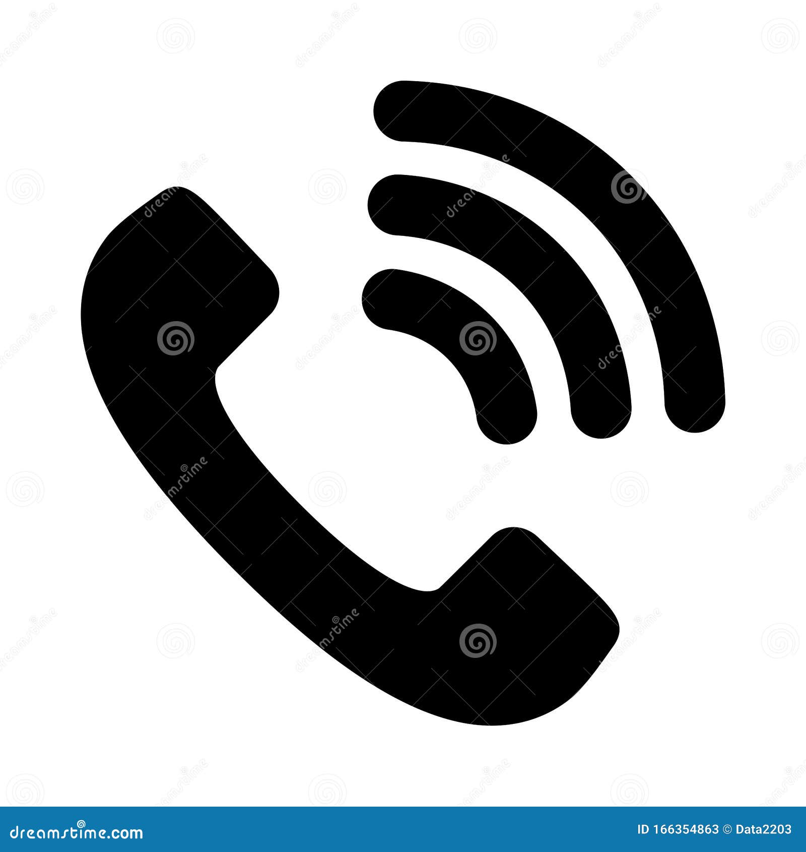 Phone vector icon stock vector. Illustration of background - 166354863