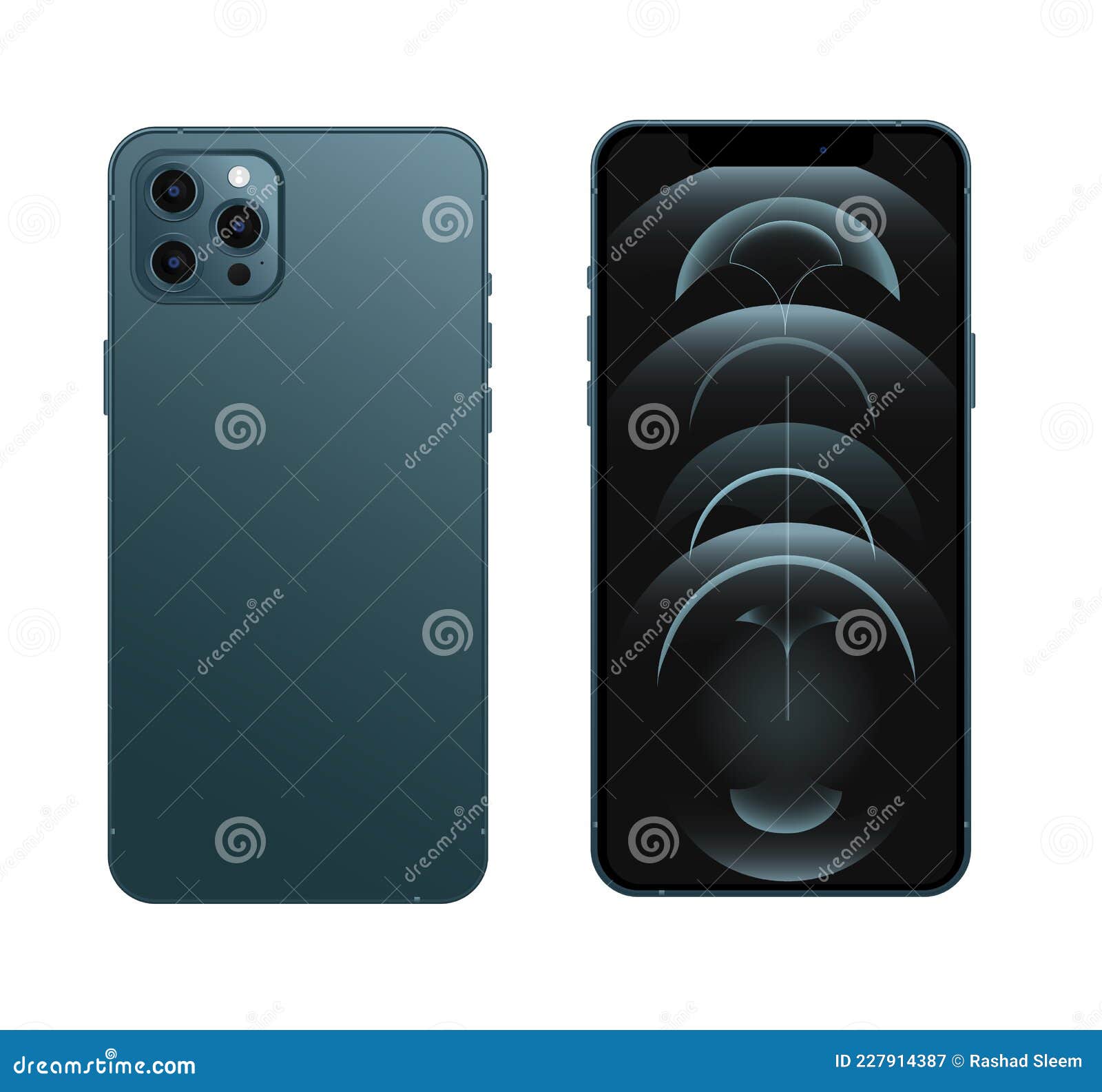 Phone Vector, Iphone 12 Pro Mockup, Smartphone Vector White Screen ...