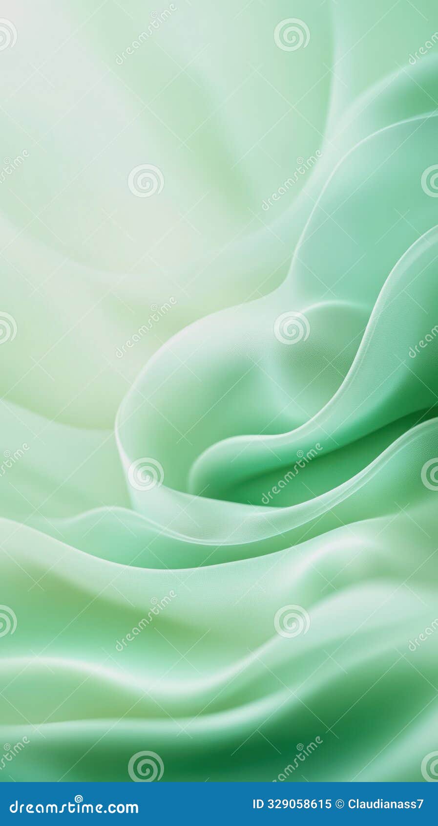 Phone Wallpaper Background of Flowing Abstract Green Forms Stock Image ...