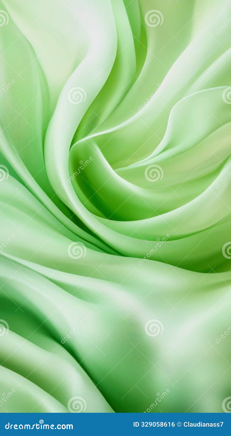 Phone Wallpaper Background of Flowing Abstract Green Forms Stock Photo ...