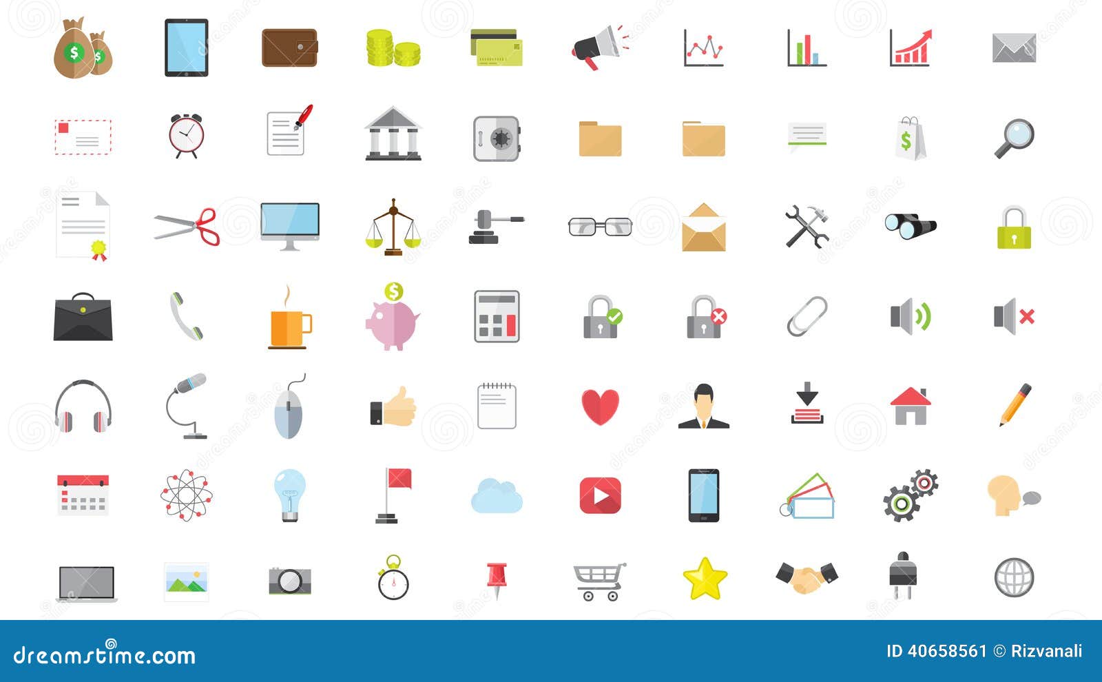 Phone Web Internet Flat Icon Stock Vector - Illustration of internet ...