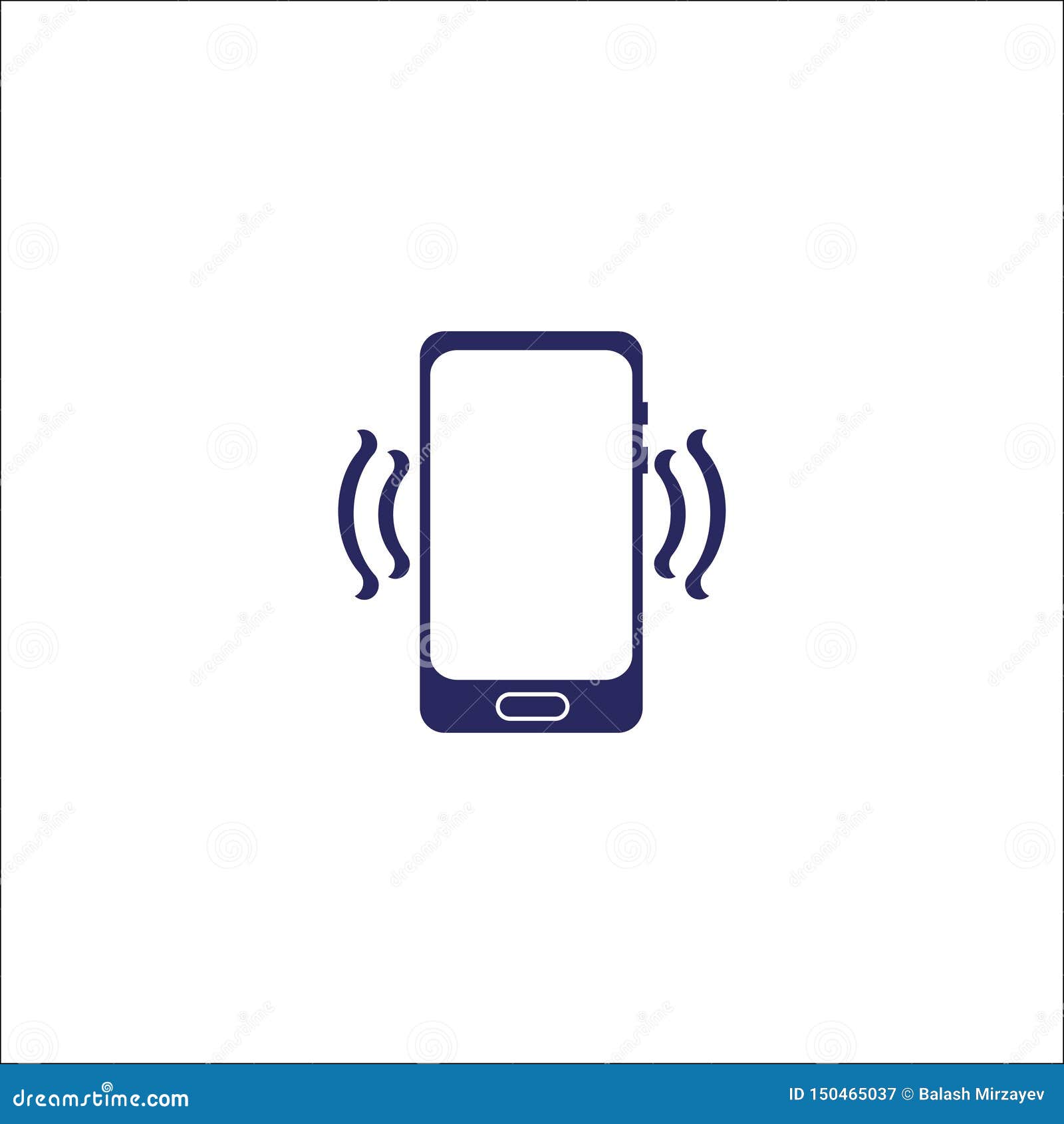 Phone and Wifi Icon Isolated Sign Symbol. Stock Vector - Illustration ...