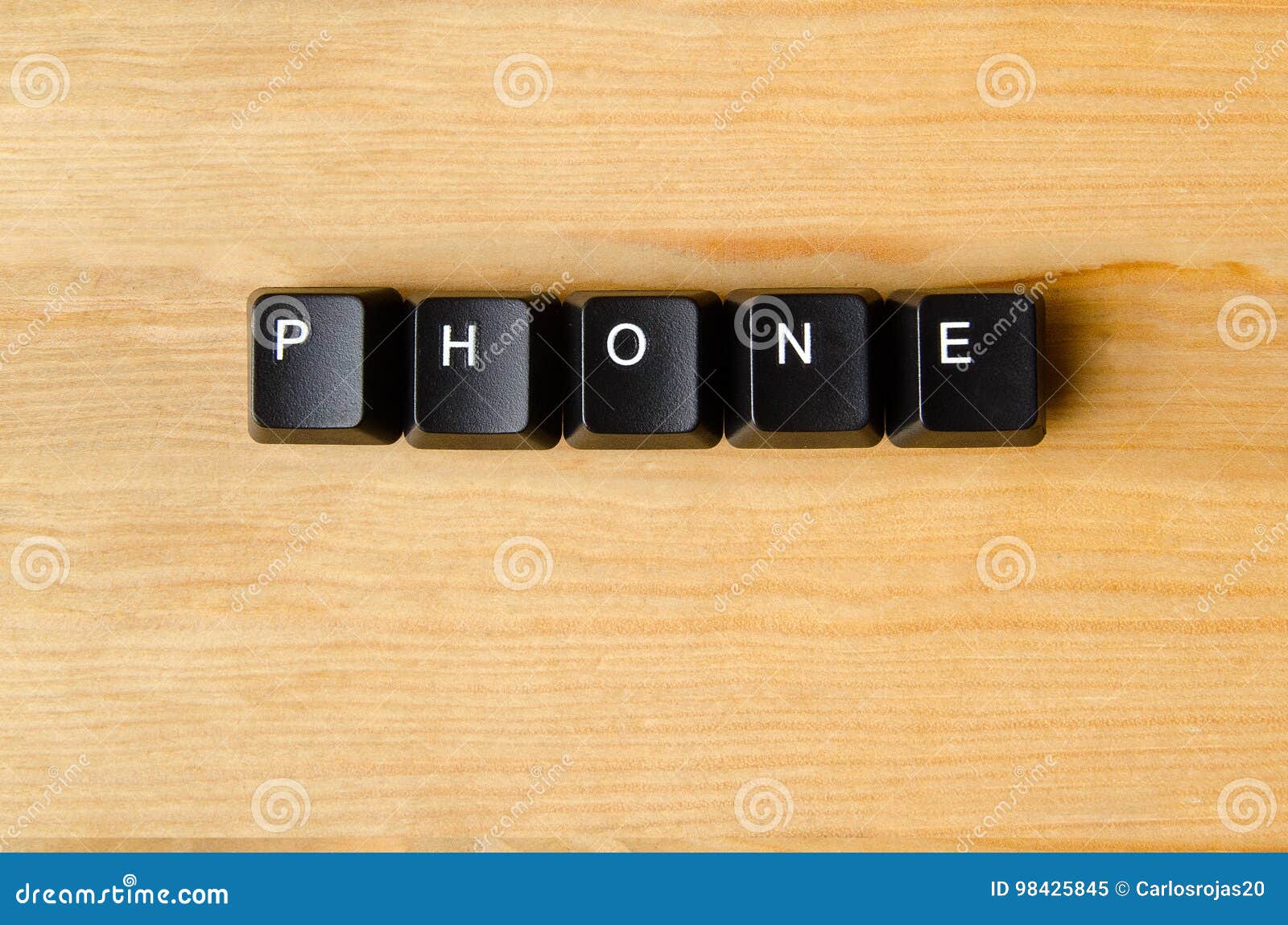 Phone word stock image. Image of wood, graphic, communication - 98425845