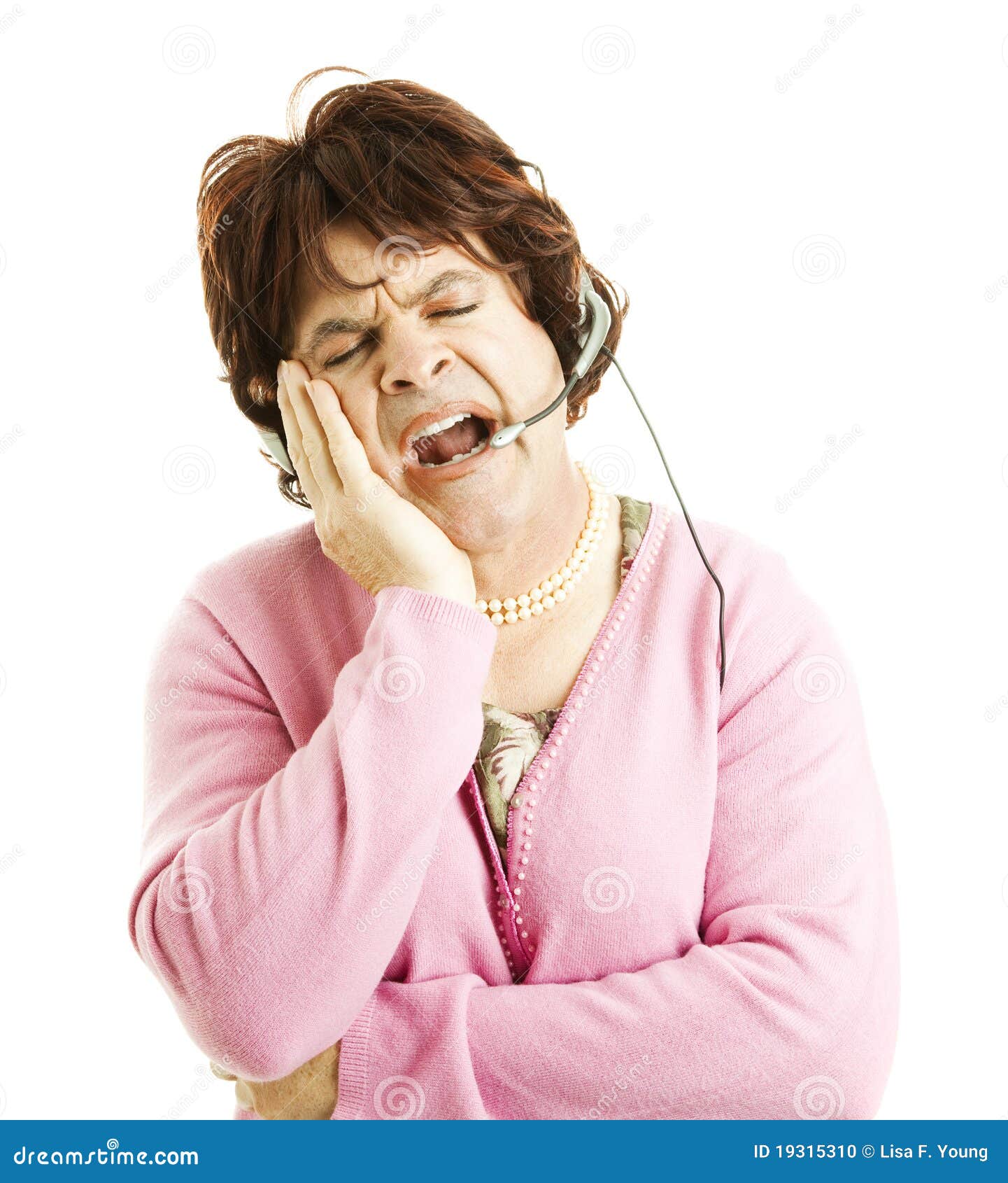 Phone Worker - Sleepy stock photo. Image of humor, boredom - 19315310