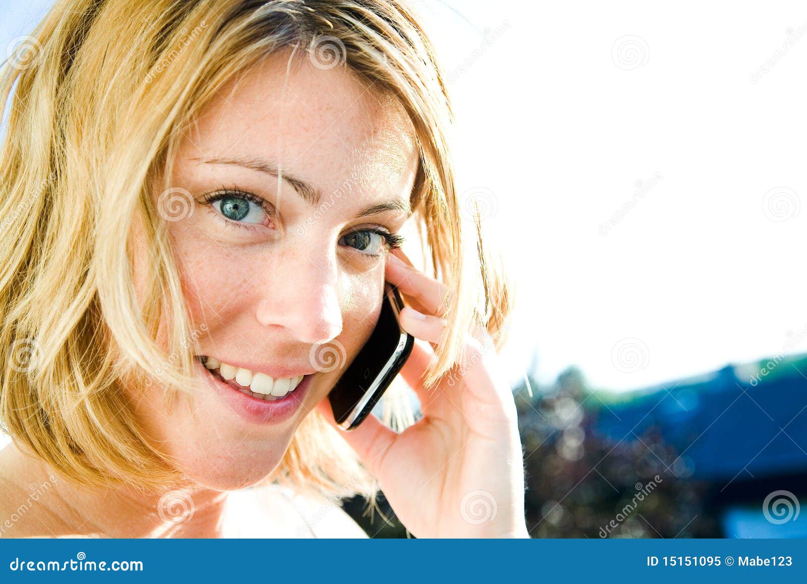 Phonecall stock image. Image of phonecall, smiling, call - 15151095