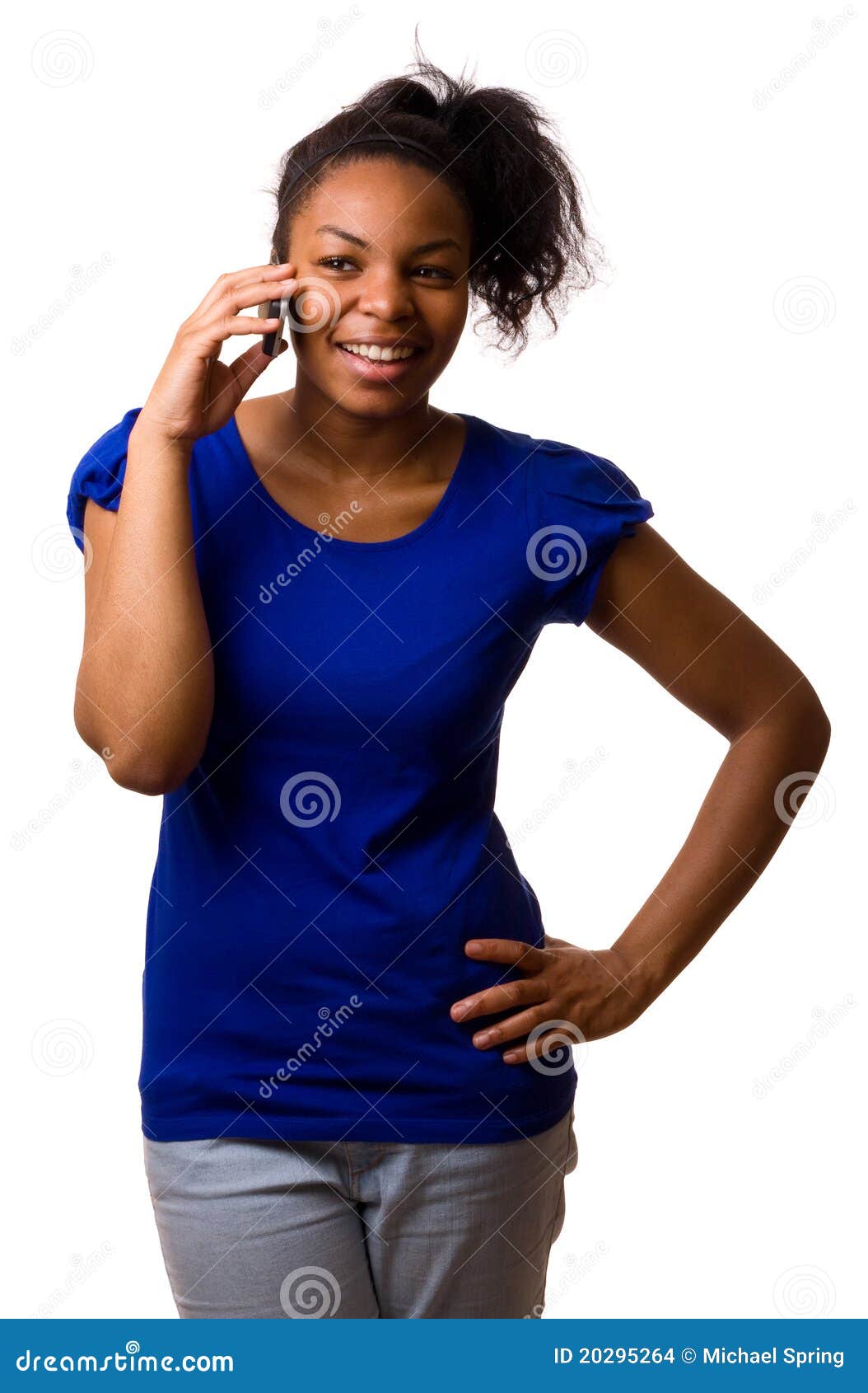 Phonecall stock photo. Image of adult, attractive, casual - 20295264
