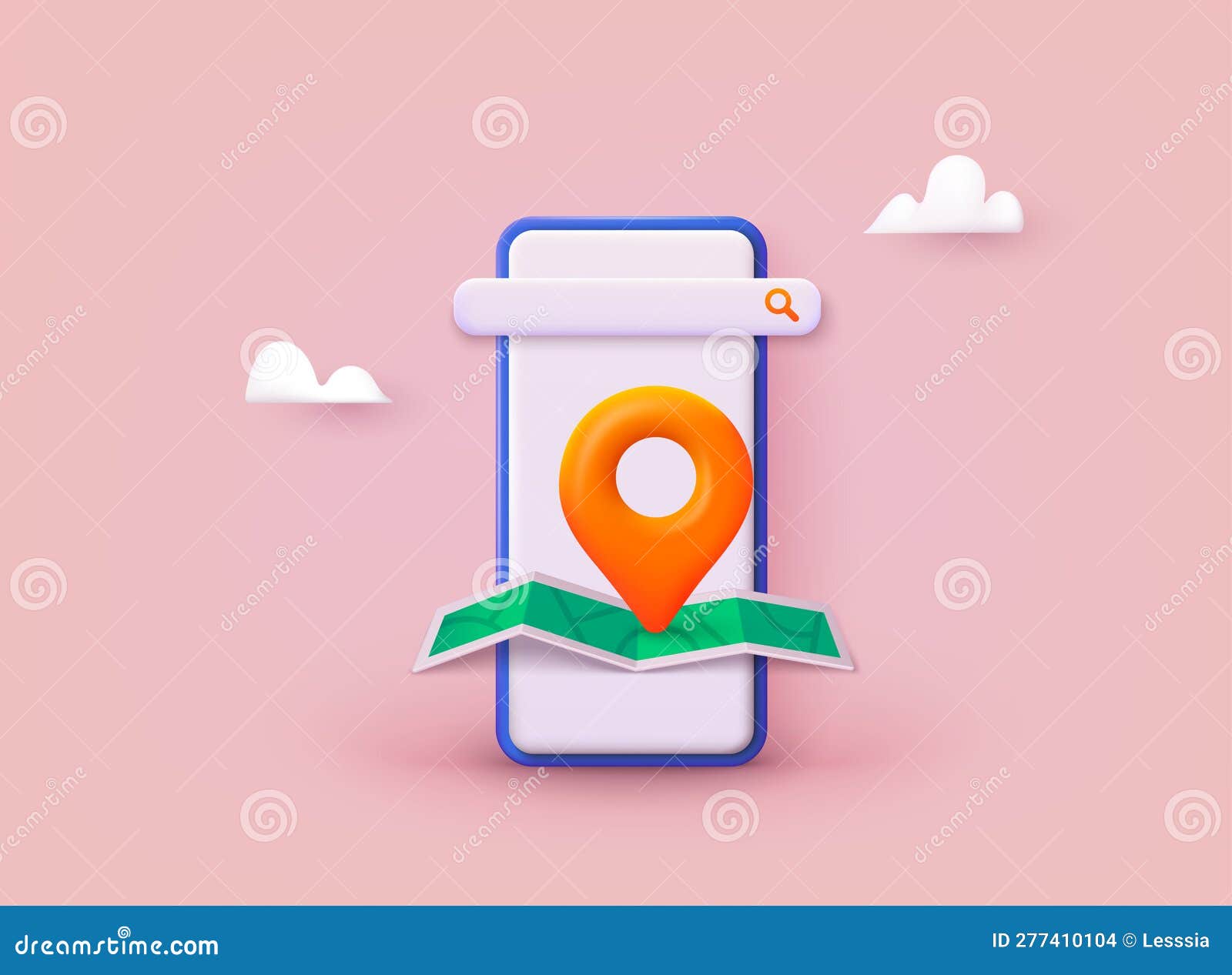 PhonemapLocation Map Pin in Smartphone. GPS Pointer Marker Icon. GPS ...