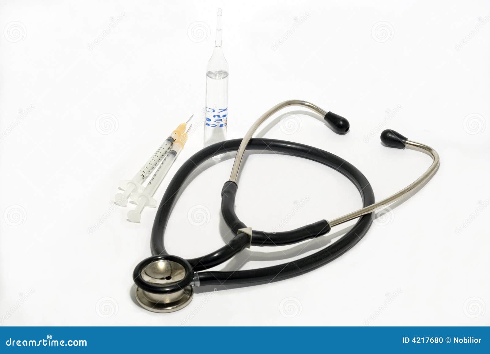 Phonendoscope stock photo. Image of plastic, syringe, cure - 4217680