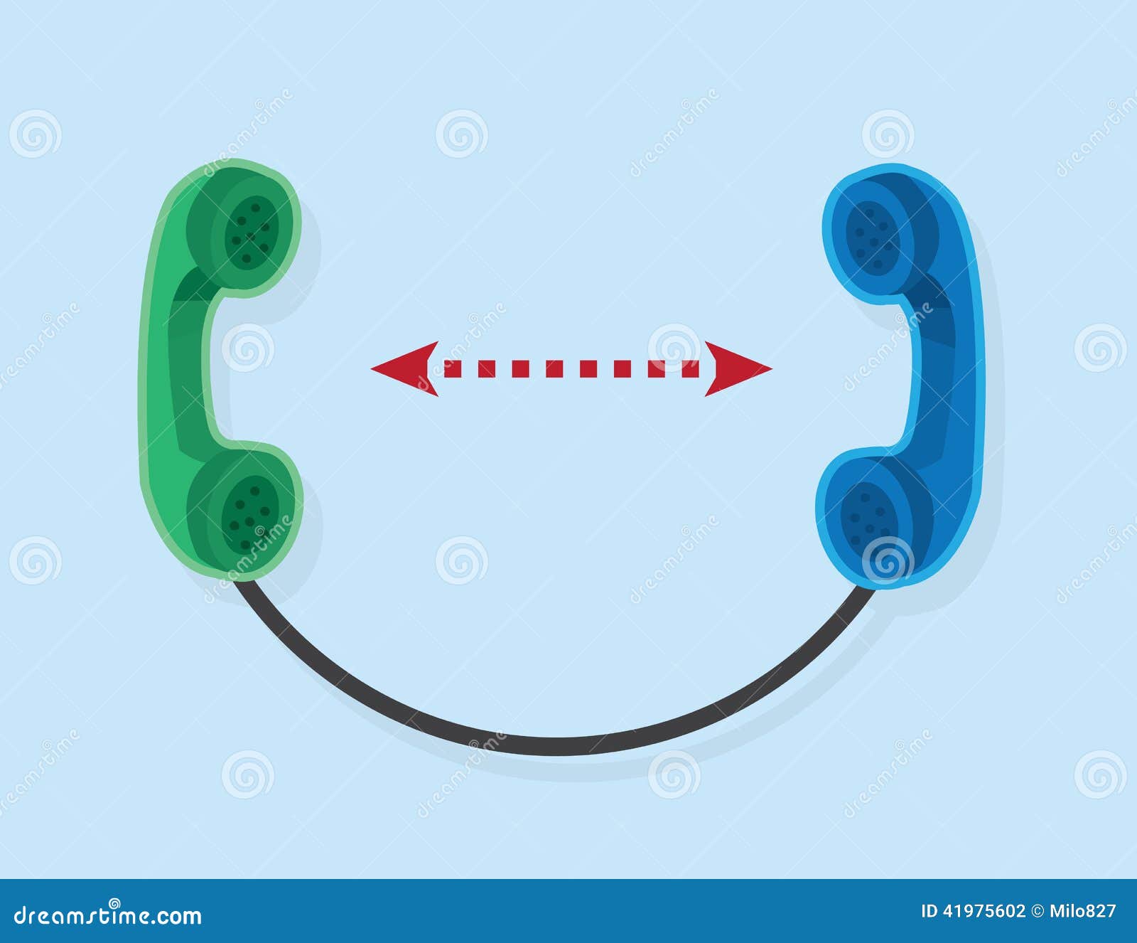 Phones Connected With Arrows Stock Vector - Image: 41975602