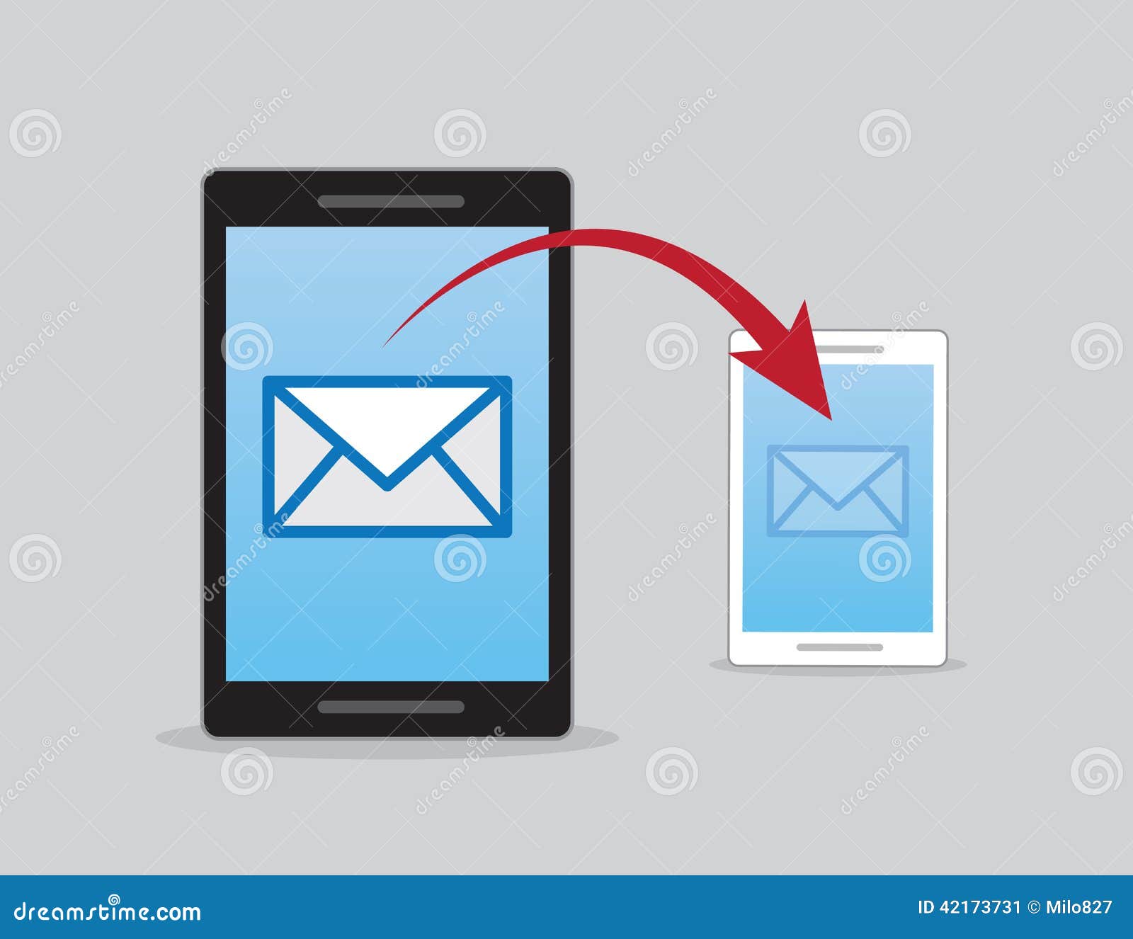 Phones Email Send Arrow stock vector. Illustration of computer - 42173731