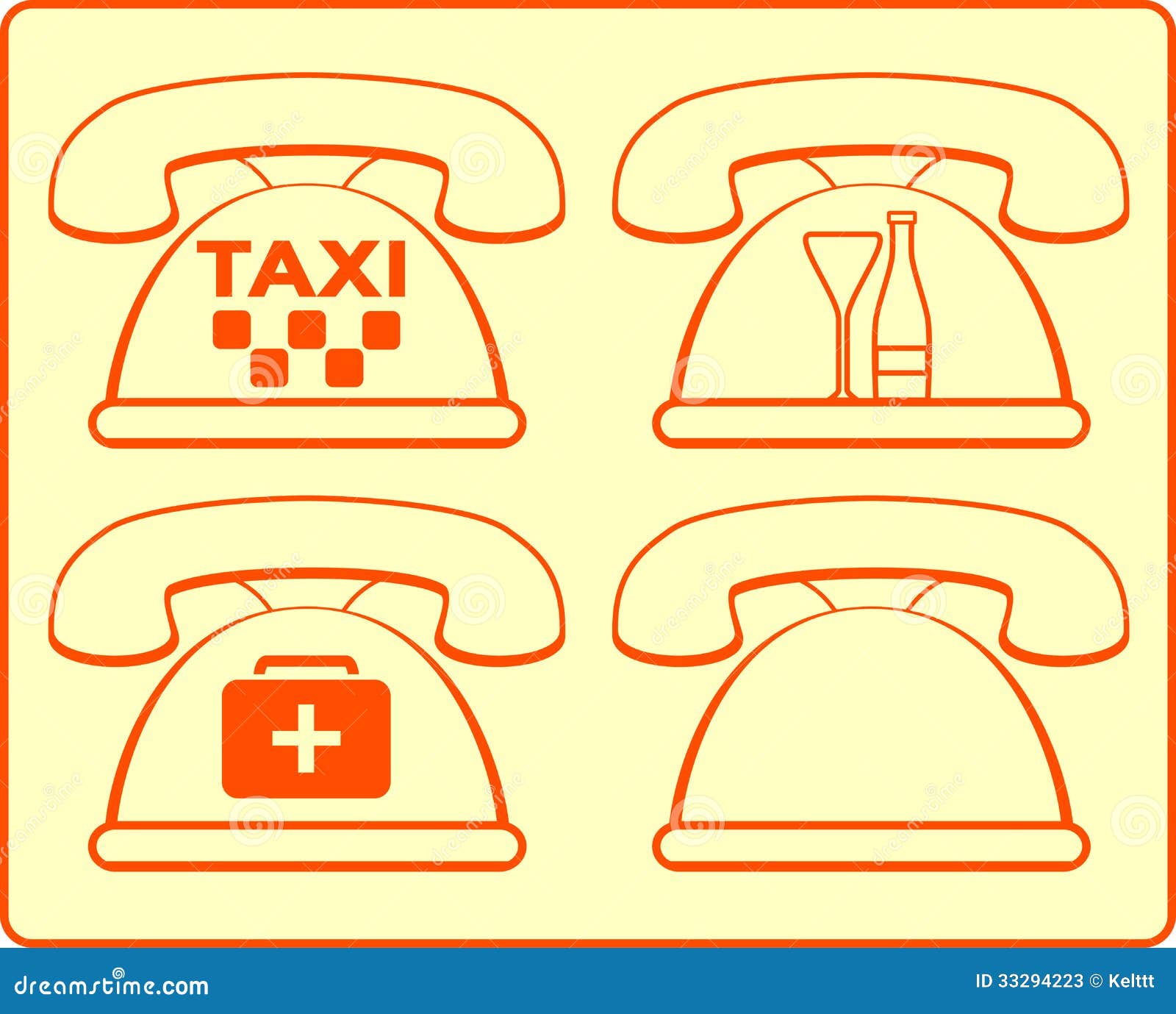 Phones Icon for Hotel Services Stock Vector - Illustration of office ...