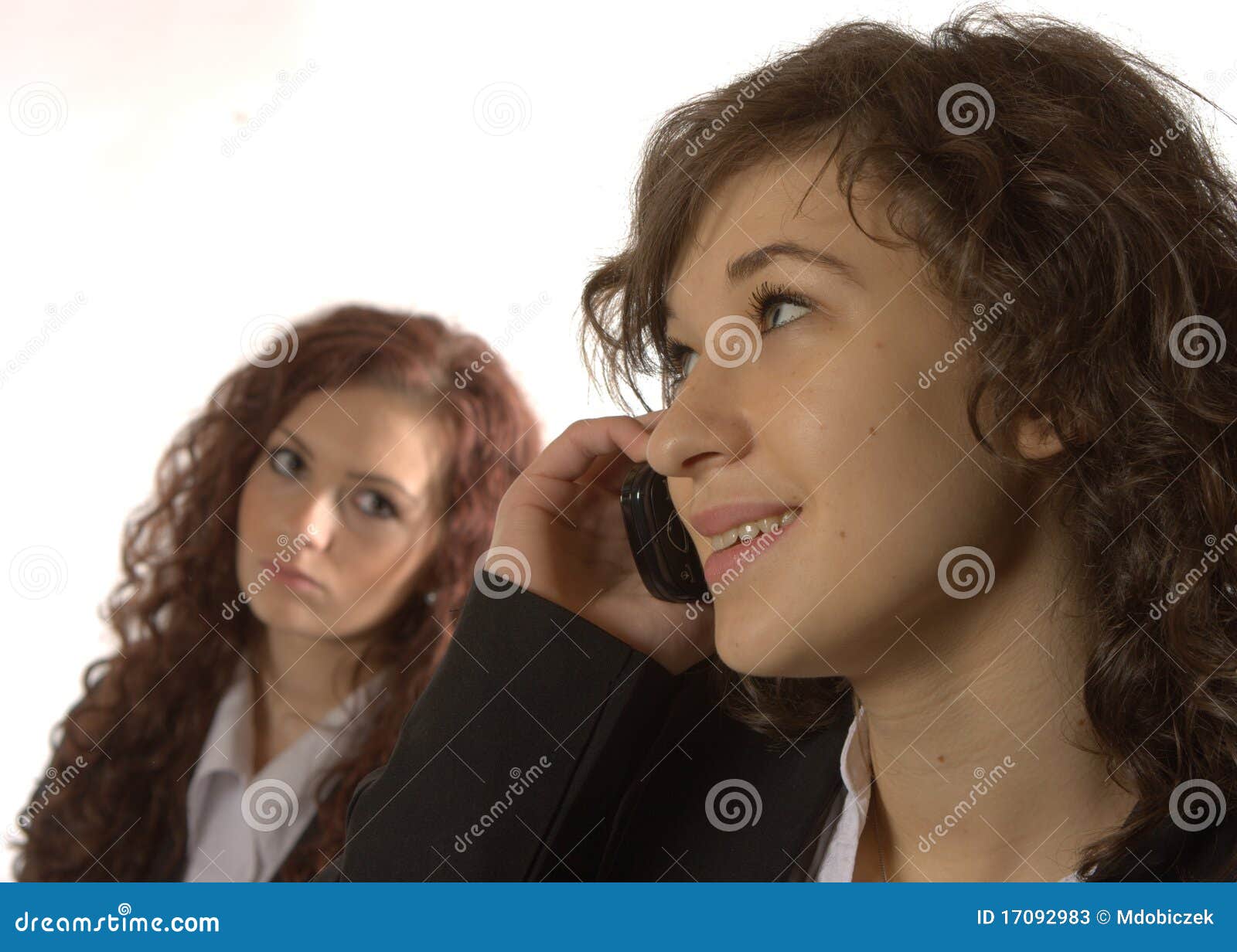 Phoning stock image. Image of satisfaction, jealous, isolated - 17092983