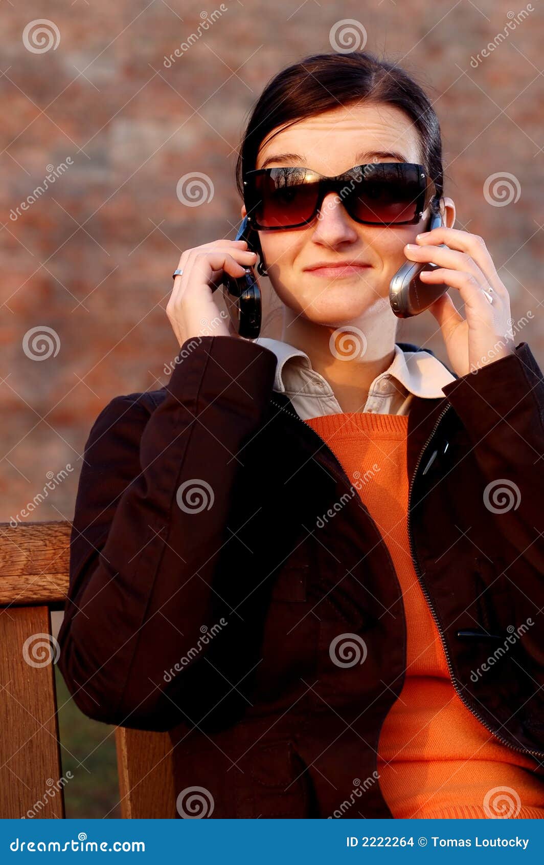 Phoning stock photo. Image of beautiful, communication - 2222264