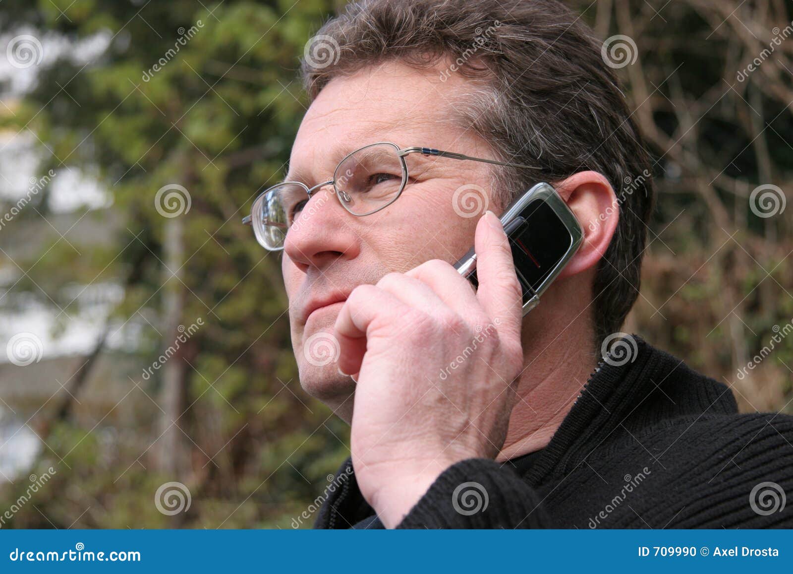 Phoning stock photo. Image of communication, glasses, listening - 709990