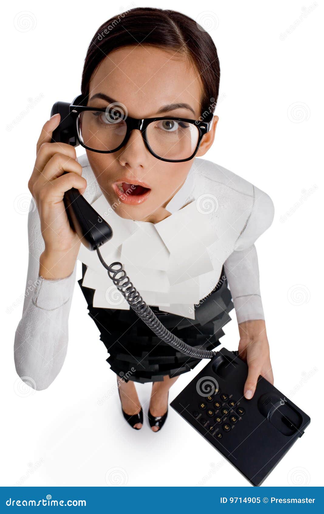 Phoning stock image. Image of amazed, executive, glance - 9714905