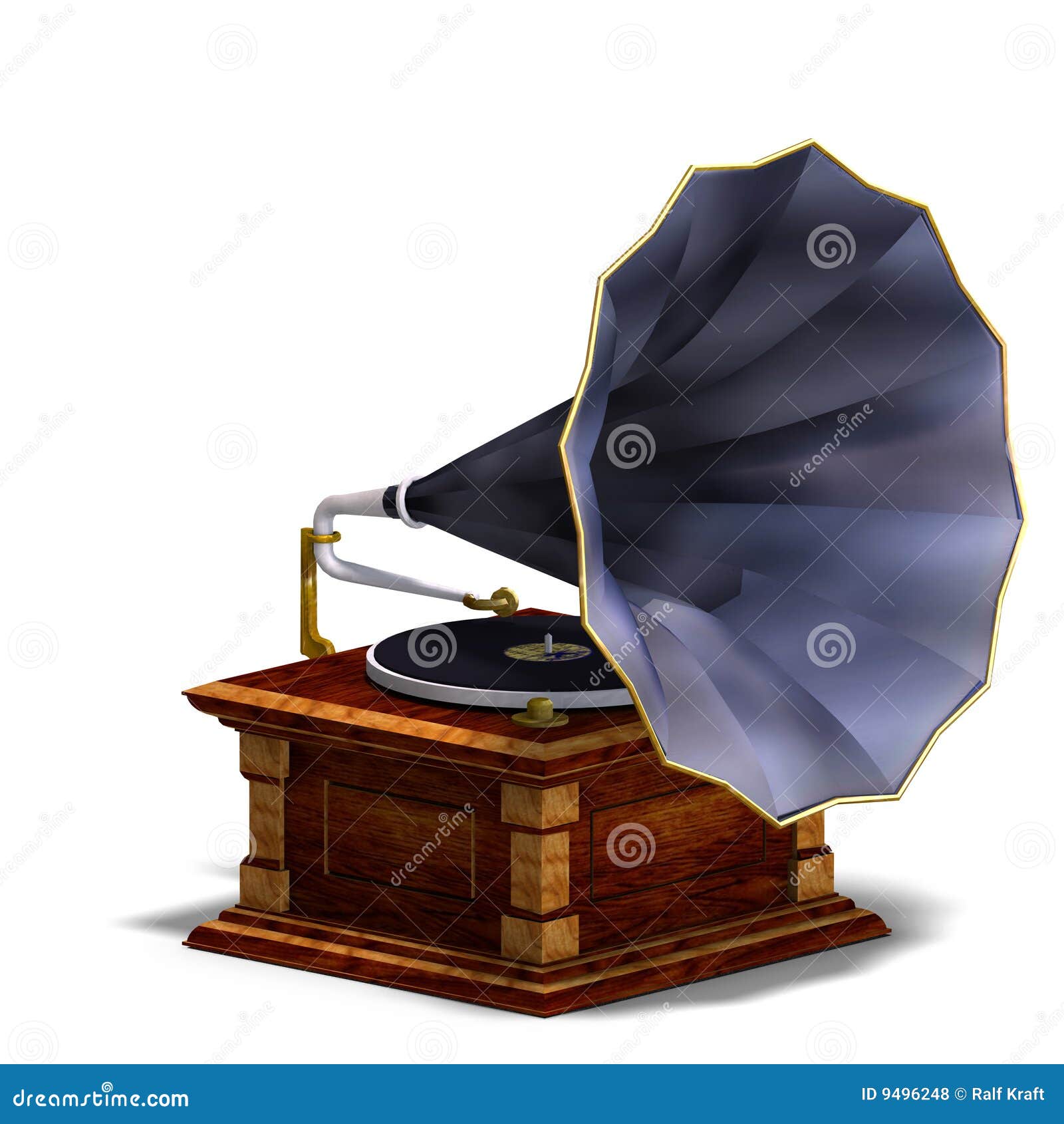 Phonograph stock illustration. Illustration of record - 9496248
