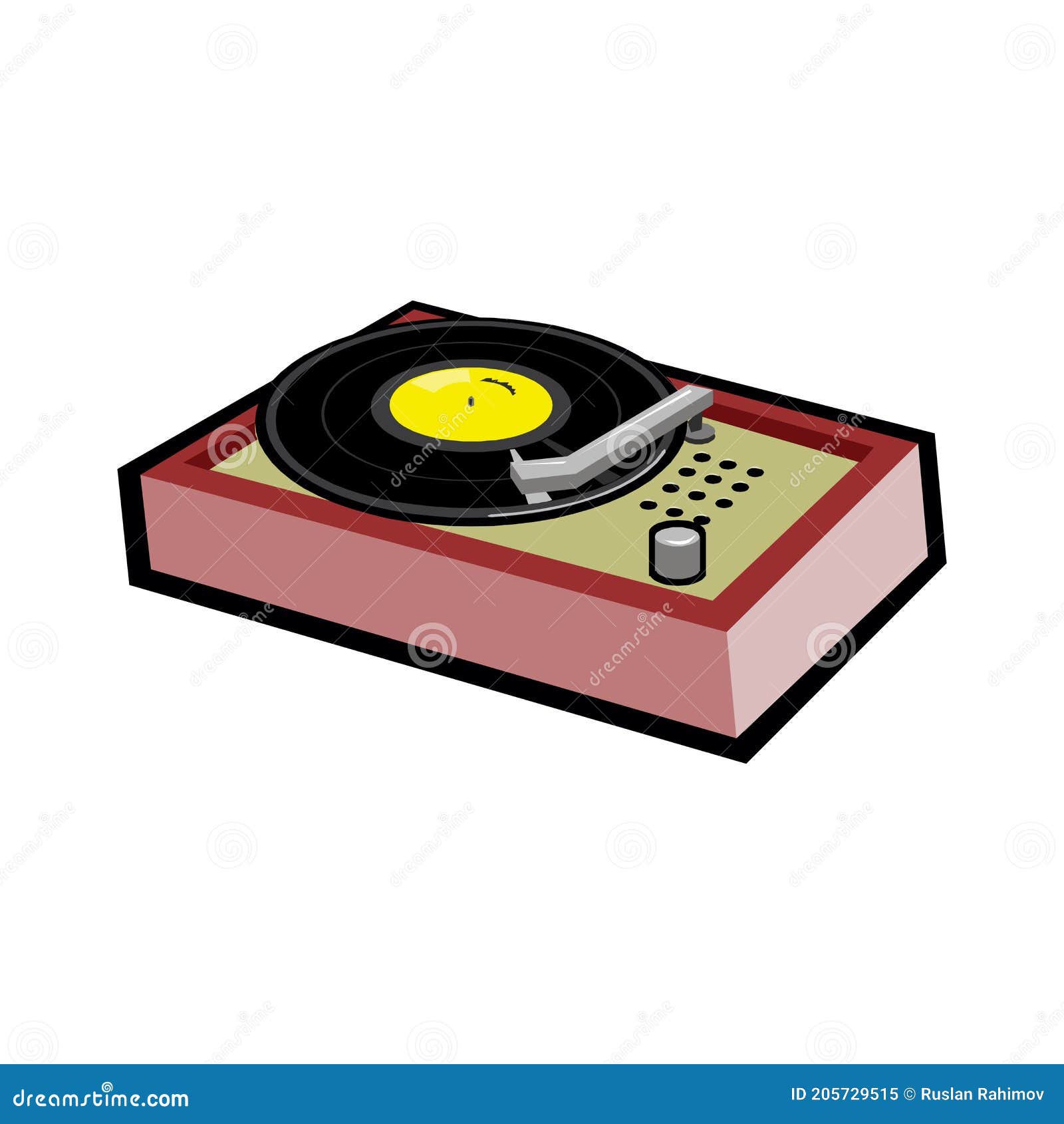 Phonograph Icon - Vector Music Player Isolated on a White in EPS10 ...