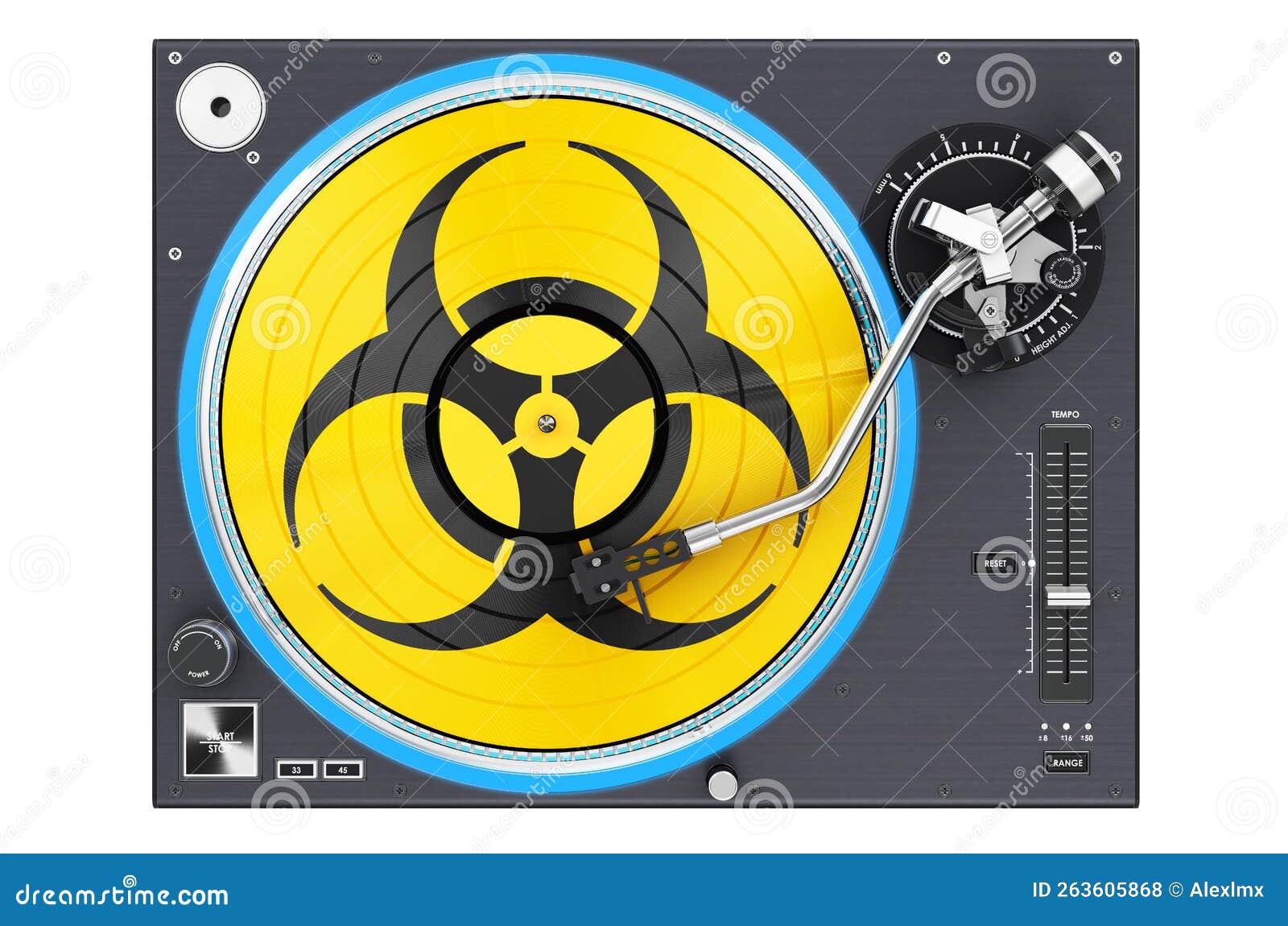 Phonograph Turntable With Papuan New Guinean Flag, 3D Rendering Royalty ...