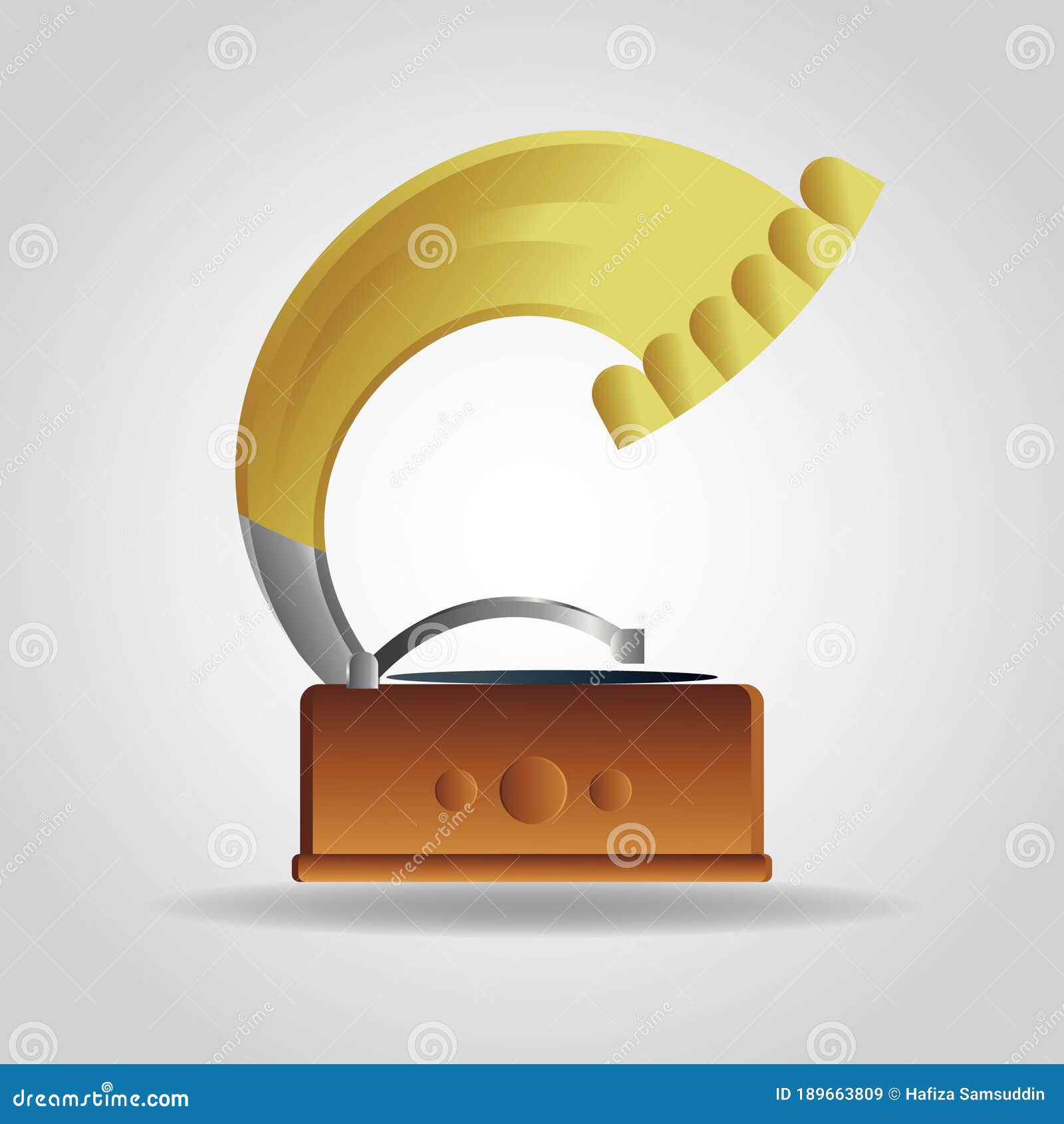 Phonograph. Vector Illustration Decorative Design Stock Vector ...