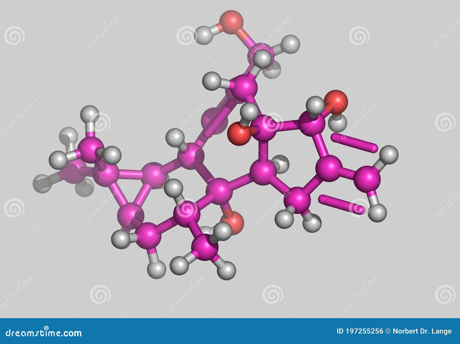Phorbol molecular model stock illustration. Illustration of extract ...