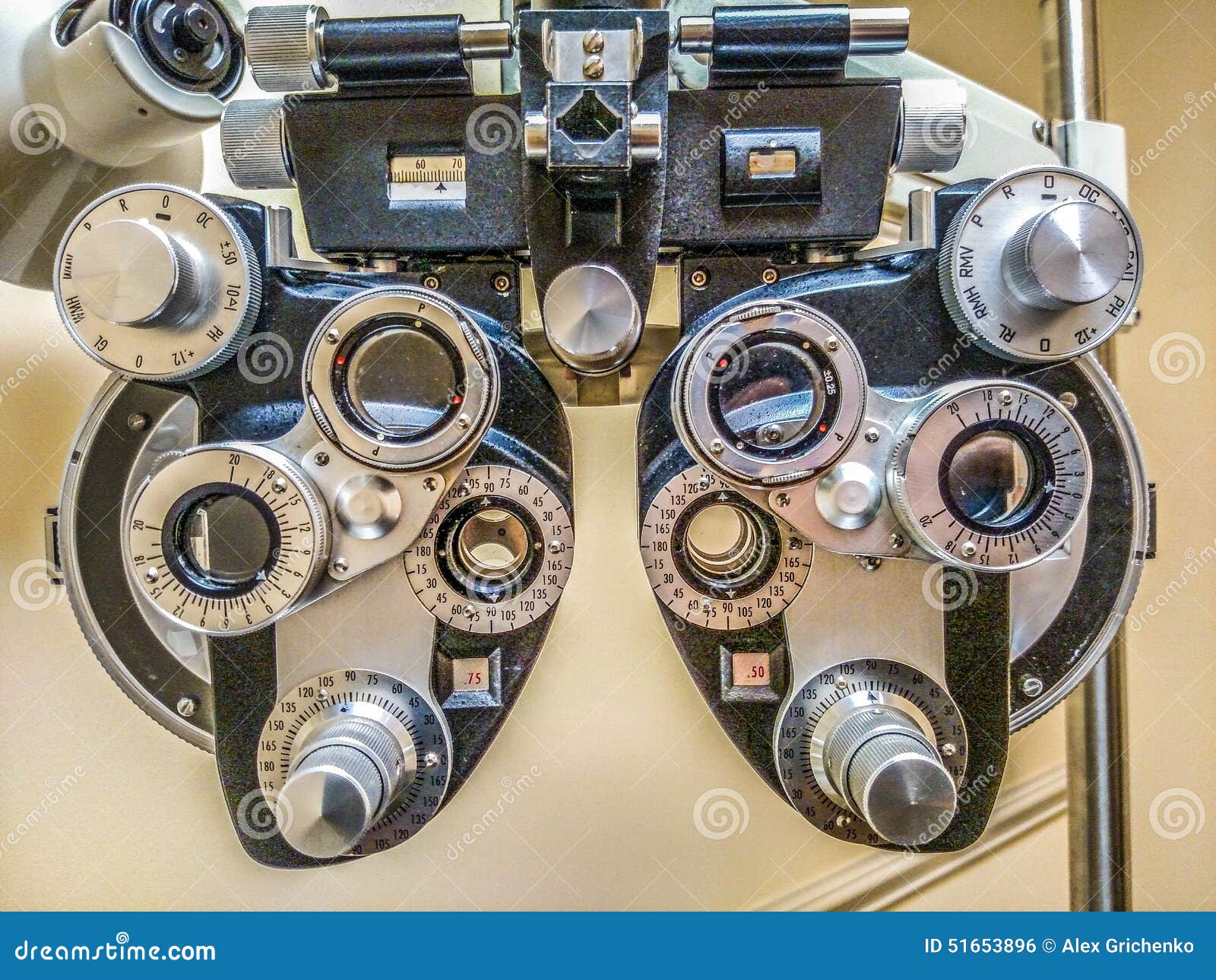 Phoropter -diopter - Eyesite Test Device Royalty-Free Stock Image ...