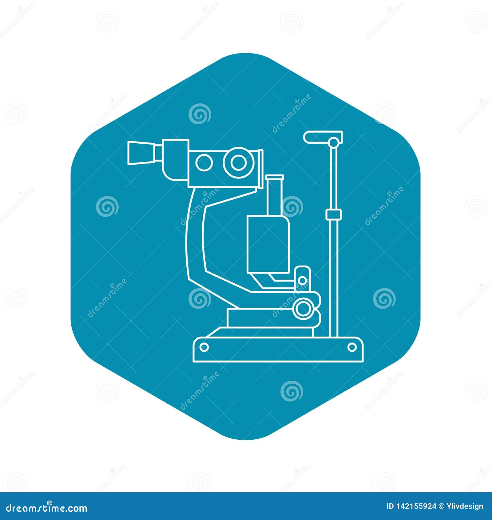 Phoropter, Ophthalmic Testing Device Machine Icon Stock Vector ...