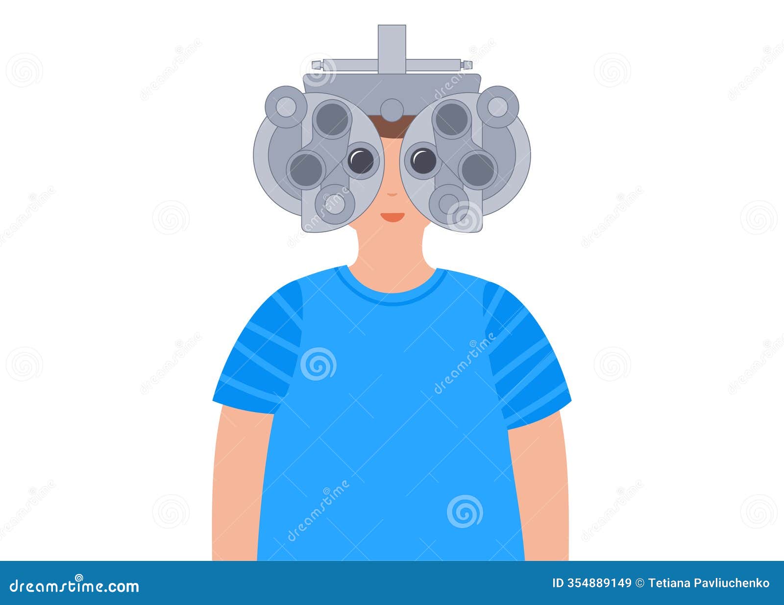 Phoropter, Ophthalmic Testing Device Machine Icon Vector Illustration ...