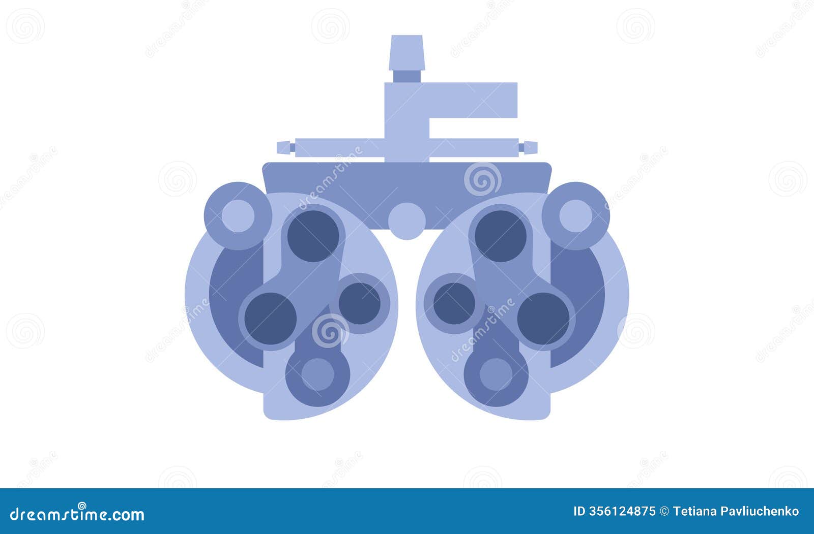 Phoropter, Ophthalmic Testing Device Machine Icon Vector Illustration ...
