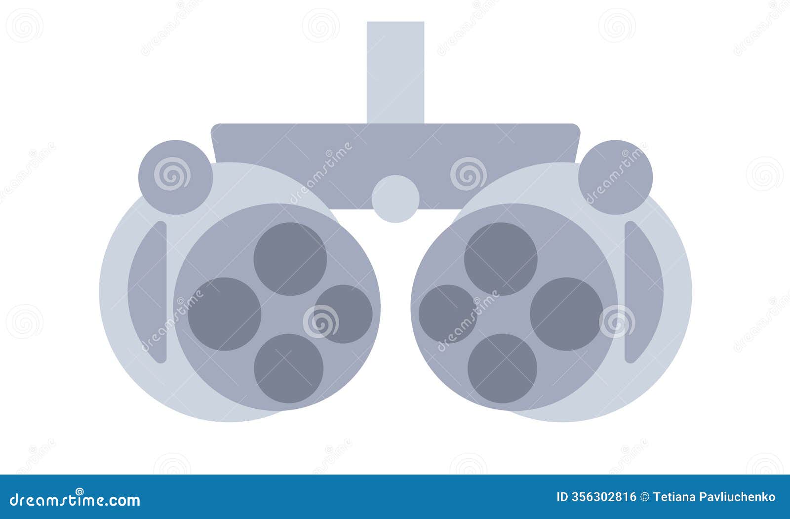 Phoropter, Ophthalmic Testing Device Machine Icon Vector Illustration ...