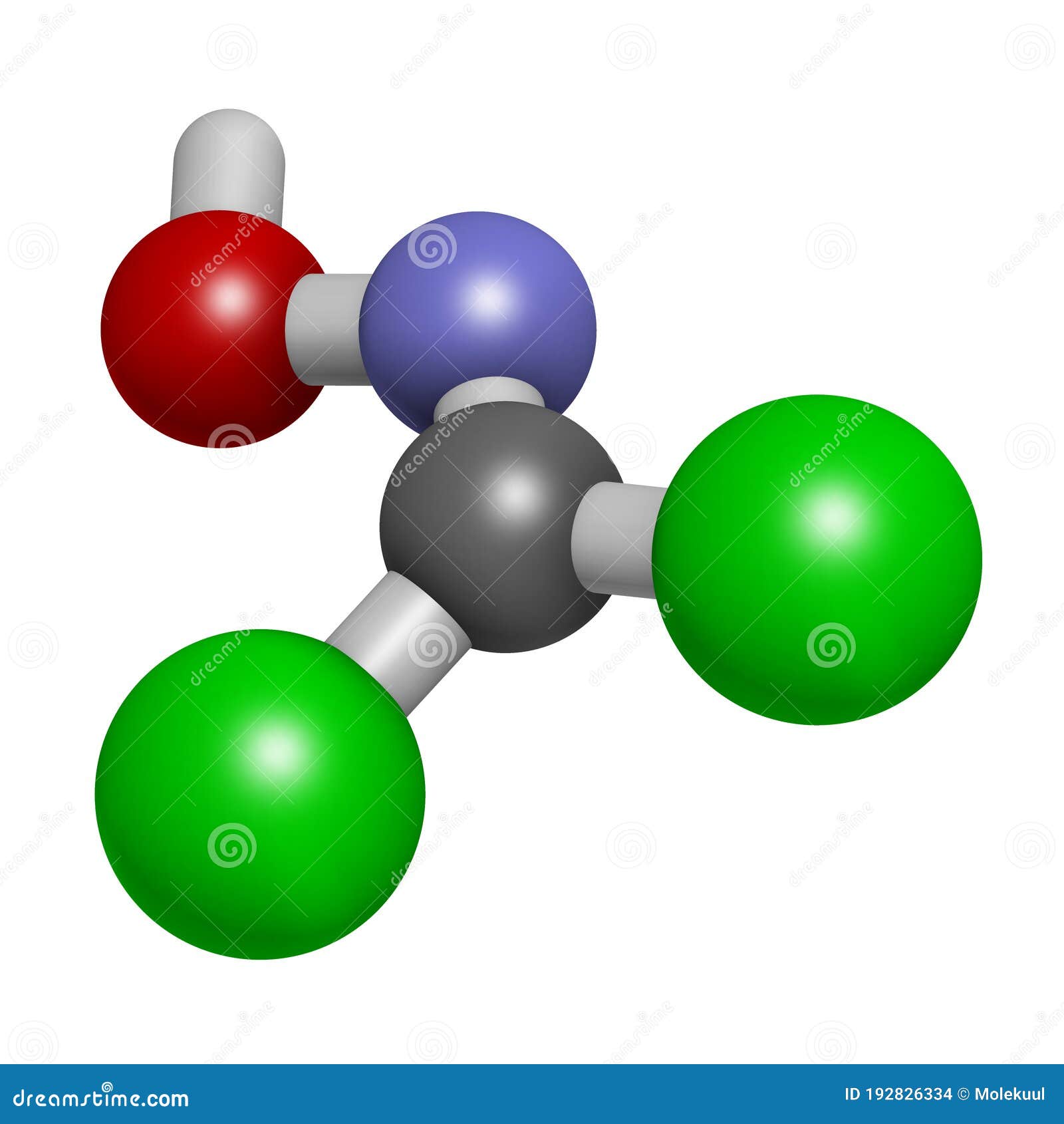 Phosgene Molecule. Common Chemical Reagent, Also Used As Chemical ...
