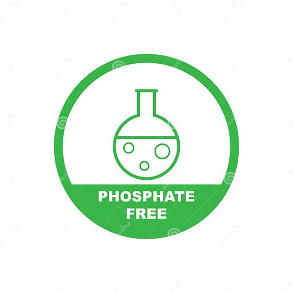 Phosphate Free Sign Simple Design Stock Illustration - Illustration of ...
