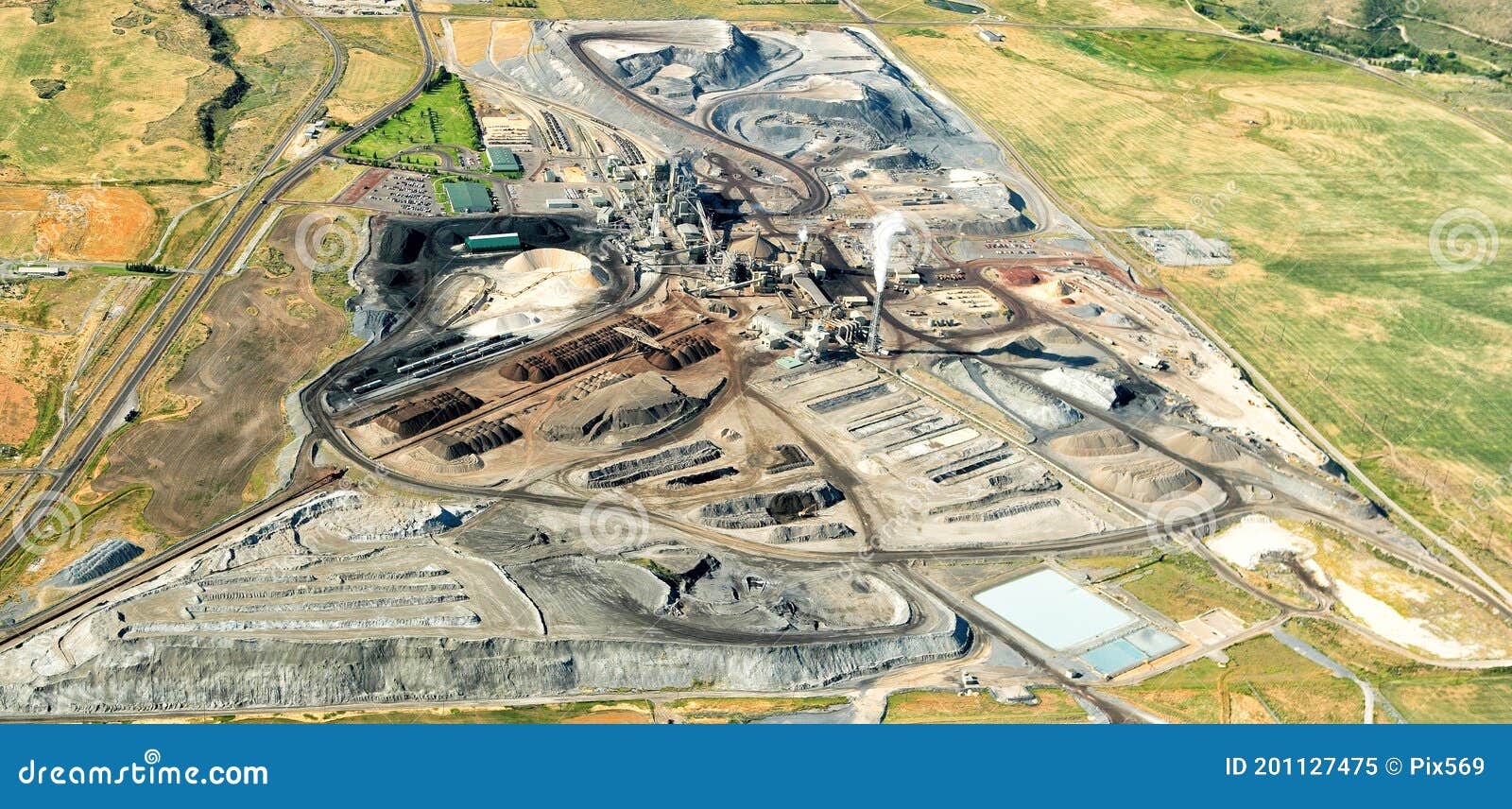 A Phosphate Mine Processing Facility Stock Image - Image of environment ...