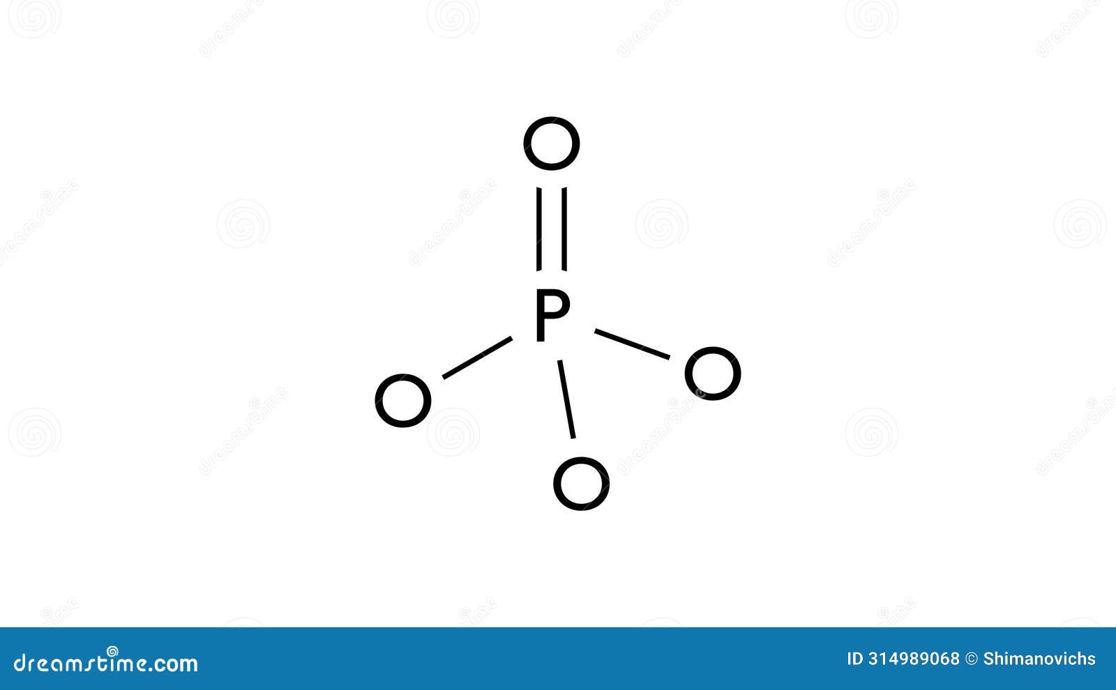 Phosphate Molecule 3d, Molecular Structure, Ball And Stick Model ...