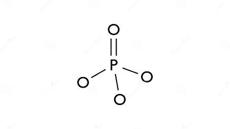Phosphate Molecule, Structural Chemical Formula, Ball-and-stick Model ...