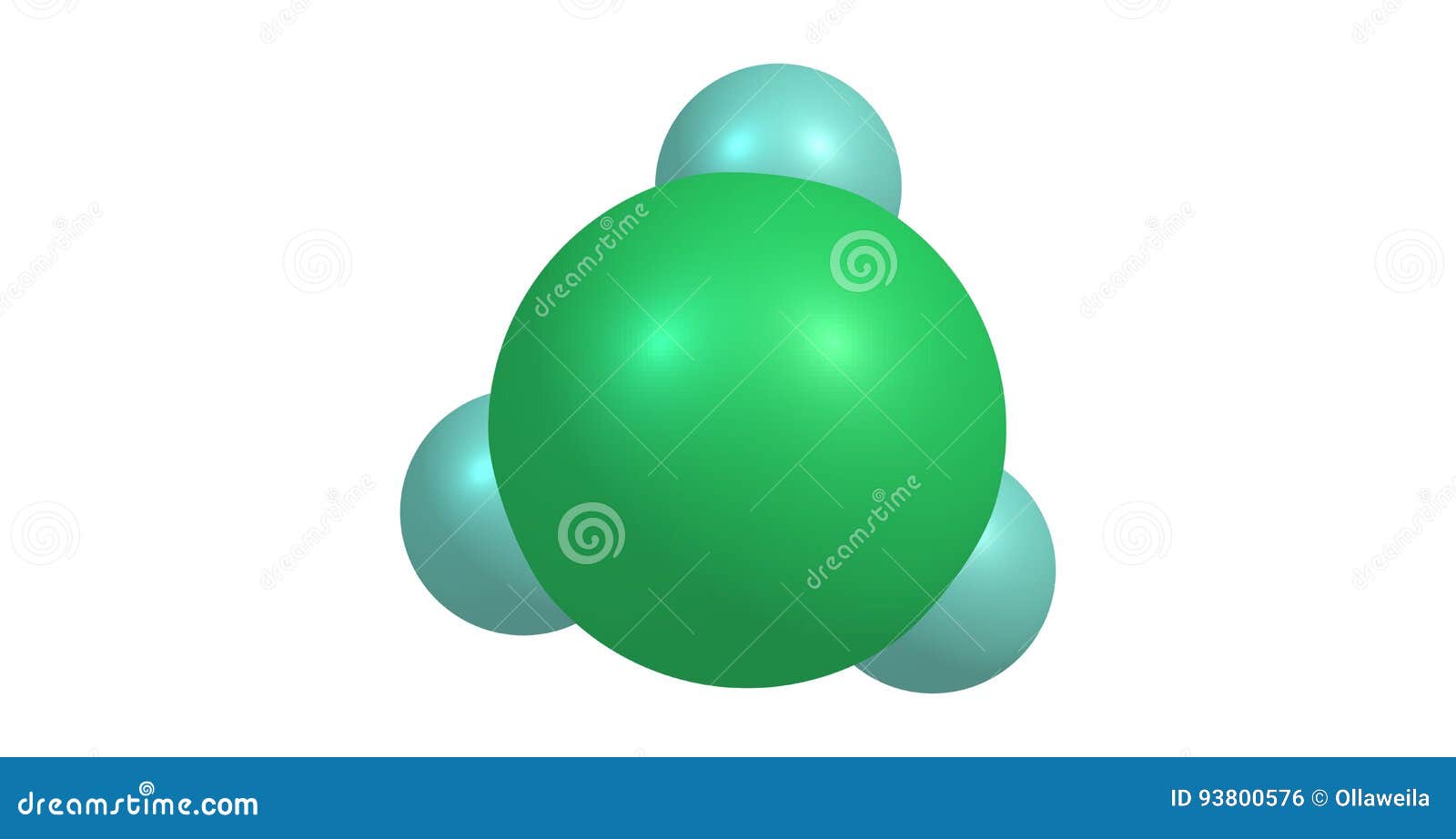 Phosphine Molecular Structure Isolated on White Stock Illustration ...