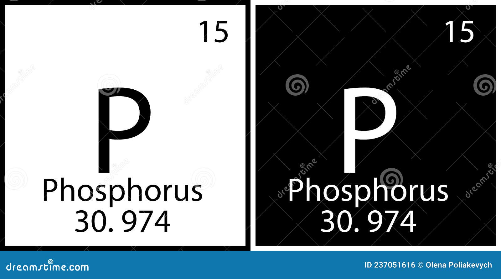 Phosphorus Chemical Element. Education Background. Mendeleev Table ...