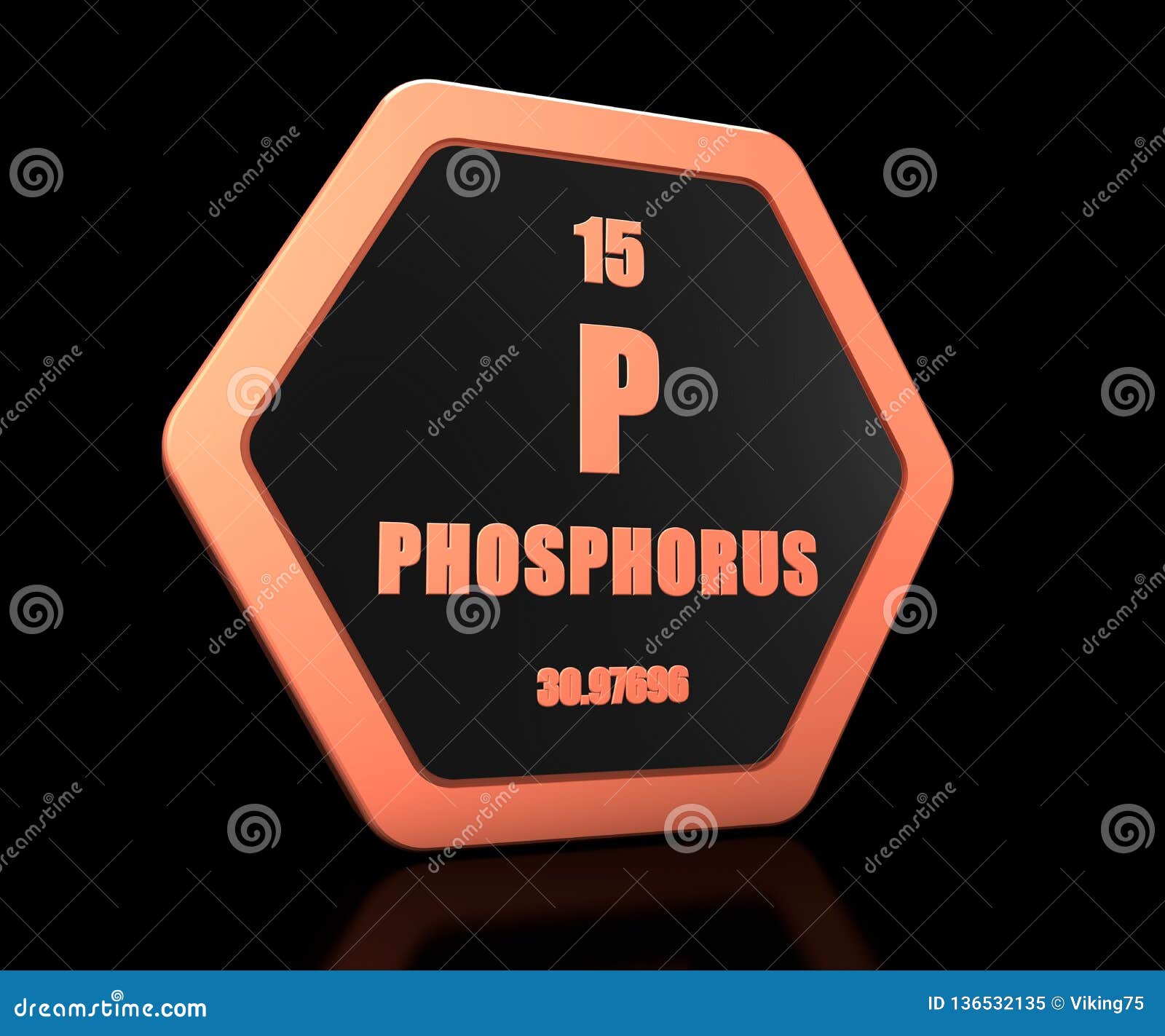 Phosphorus Chemical Element Periodic Table Symbol Stock Illustration ...