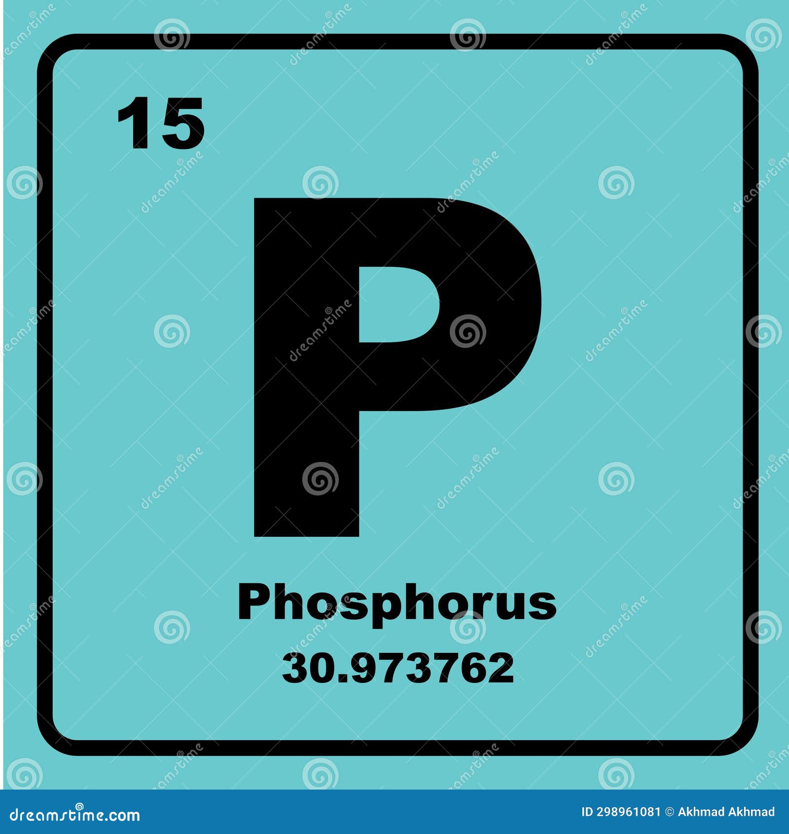Phosphorus icon stock vector. Illustration of scientific - 298961081