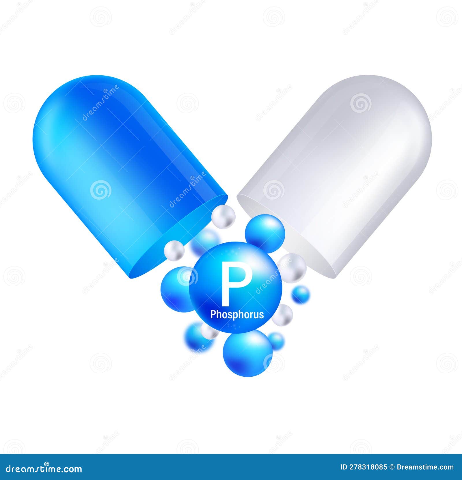 Phosphorus, P. Icon Structure Chemical Element Round Shape Circle Light ...