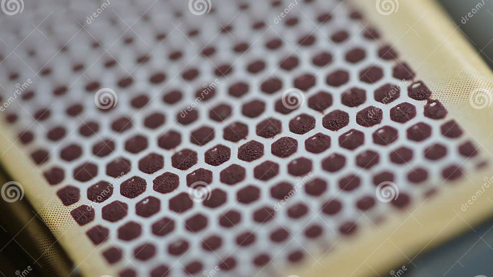 Phosphorus Part of a Matchbox Stock Photo - Image of line, circle ...