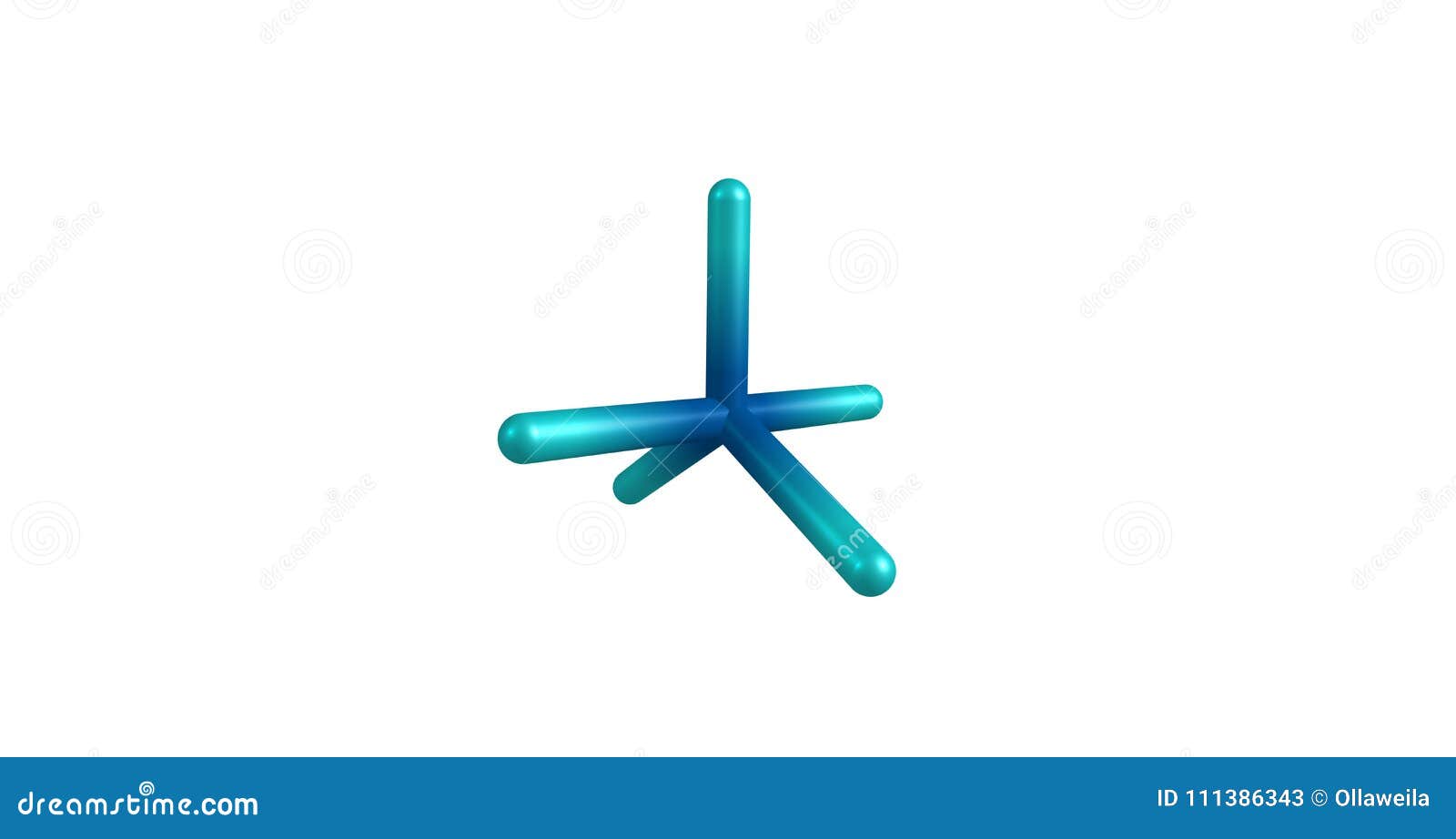 Phosphorus Pentachloride Molecular Structure Isolated on White ...