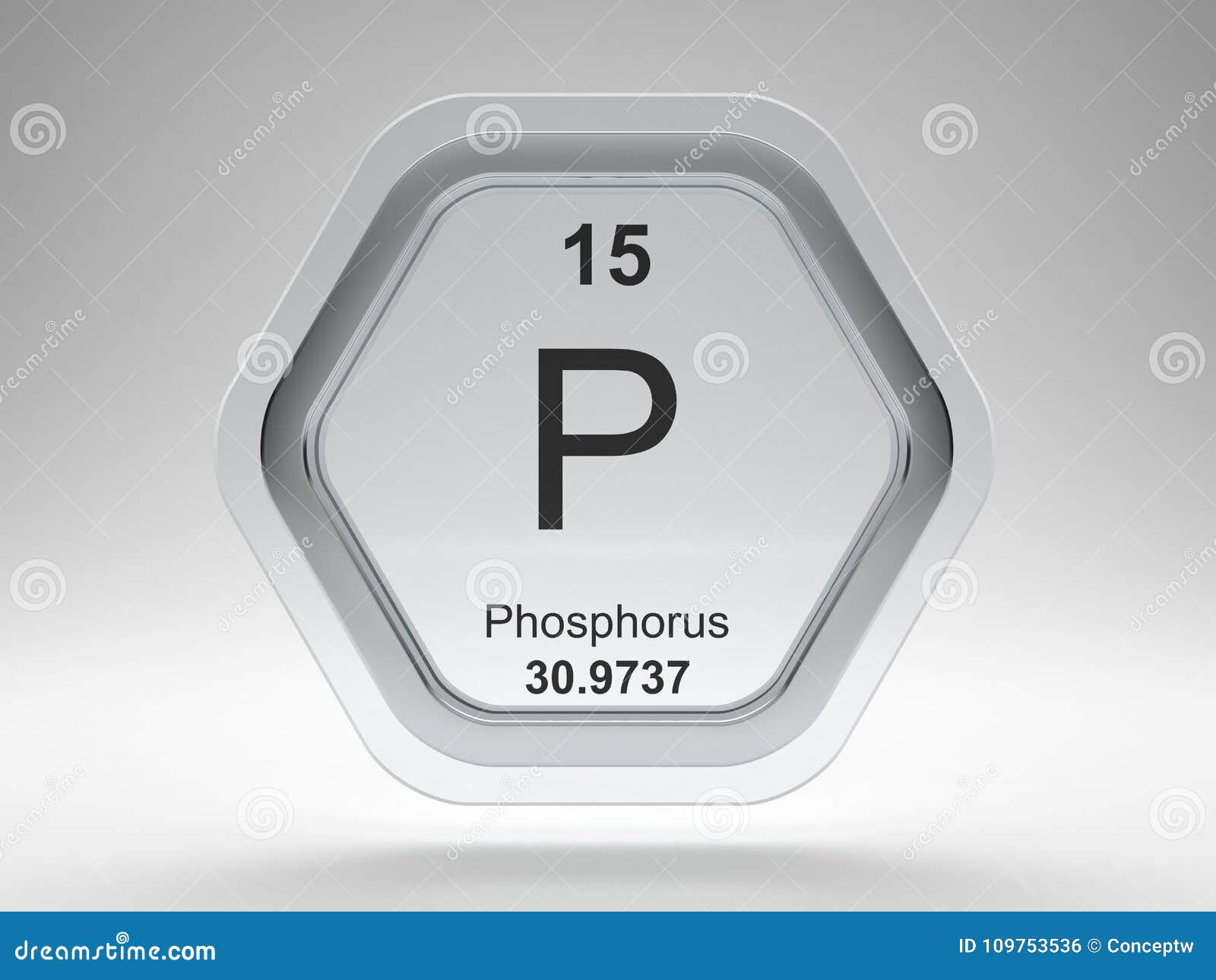 Phosphorus Symbol Hexagon Frame Stock Illustration - Illustration of ...