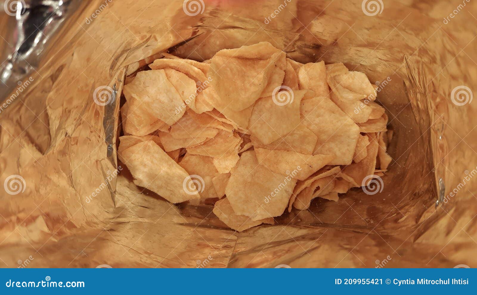 Photato Chips in the Package Stock Image - Image of food, photato ...
