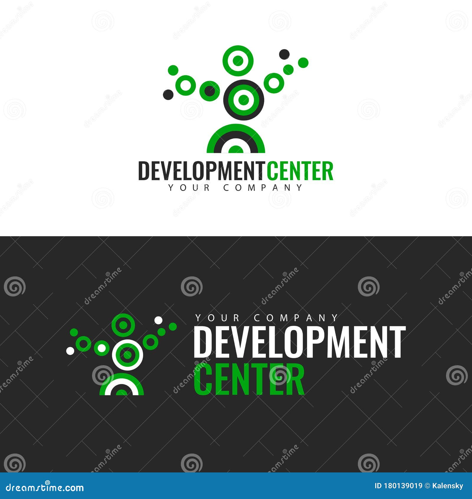Development center. stock vector. Illustration of design - 180139019