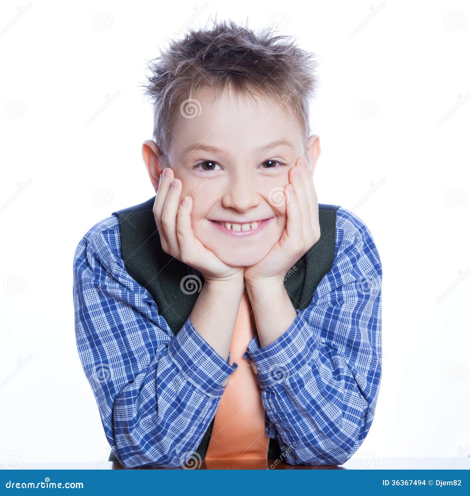 Photo of Adorable Young Happy Boy Stock Photo - Image of hairstyle ...