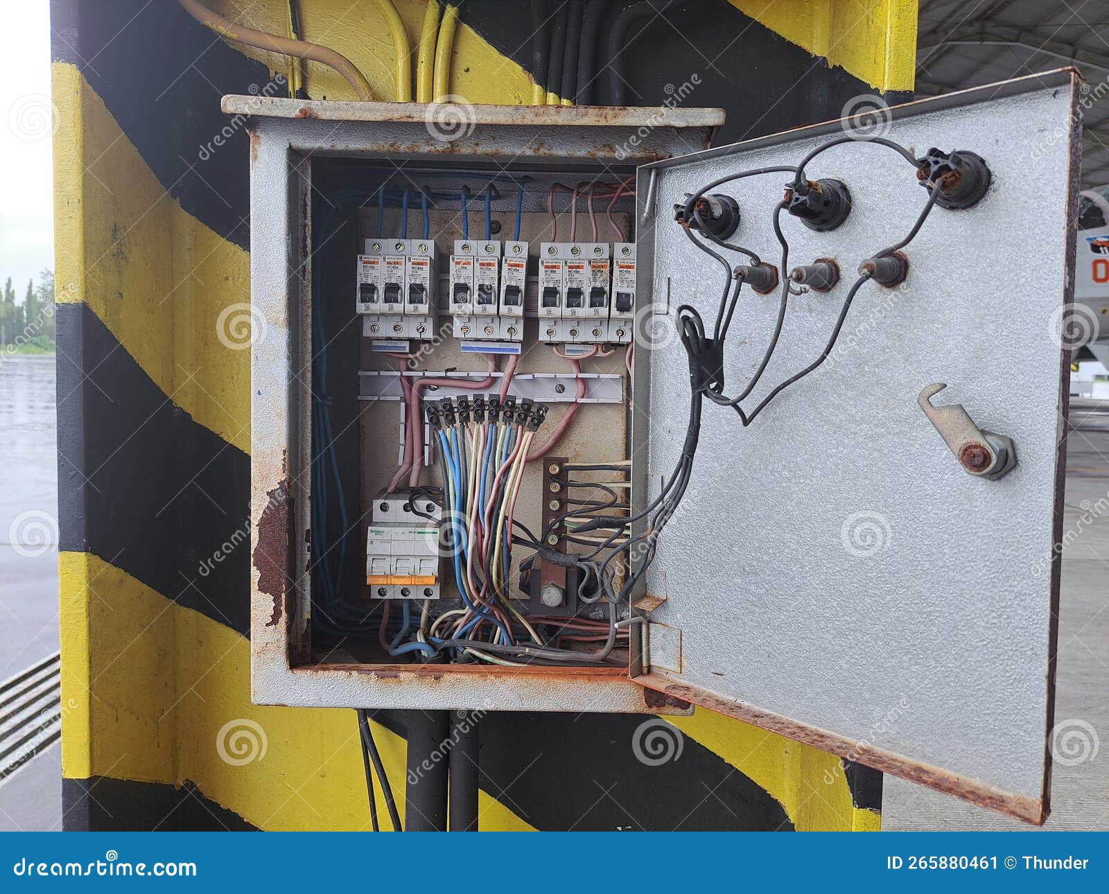 Photo of an Ageing Electrical Cable Box Stock Image - Image of ...