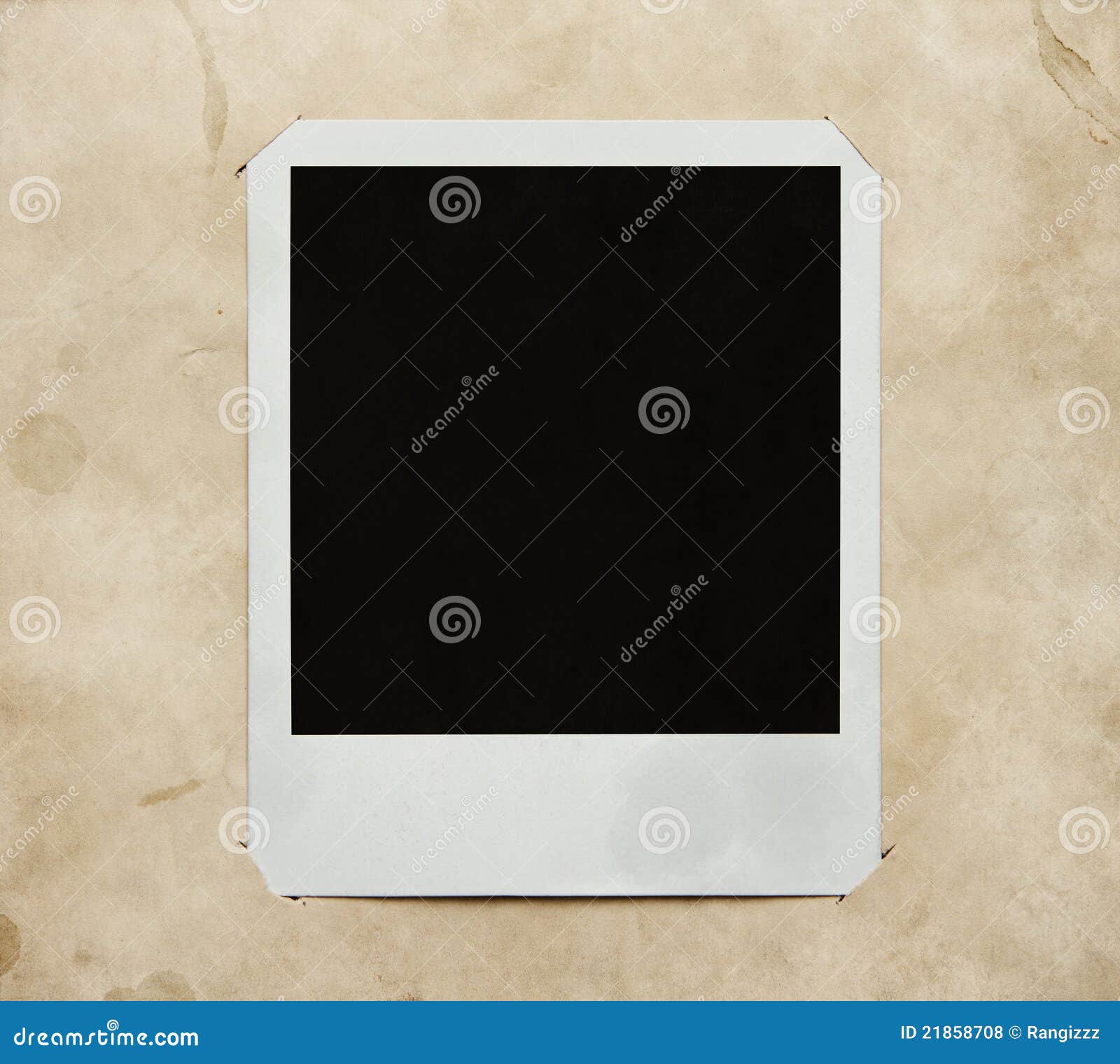 Photo Album with Blank Picture Frame Stock Photo - Image of blank ...