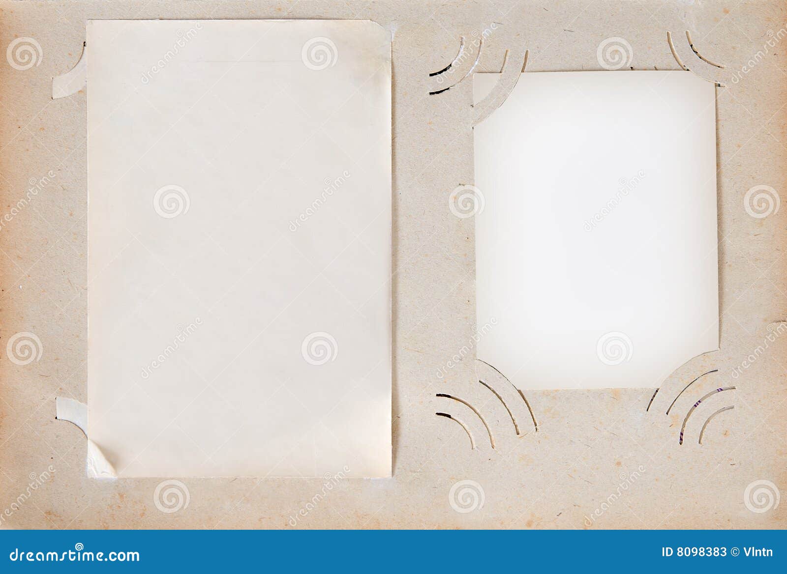Photo album page stock image. Image of empty, dirty, ancient - 8098383
