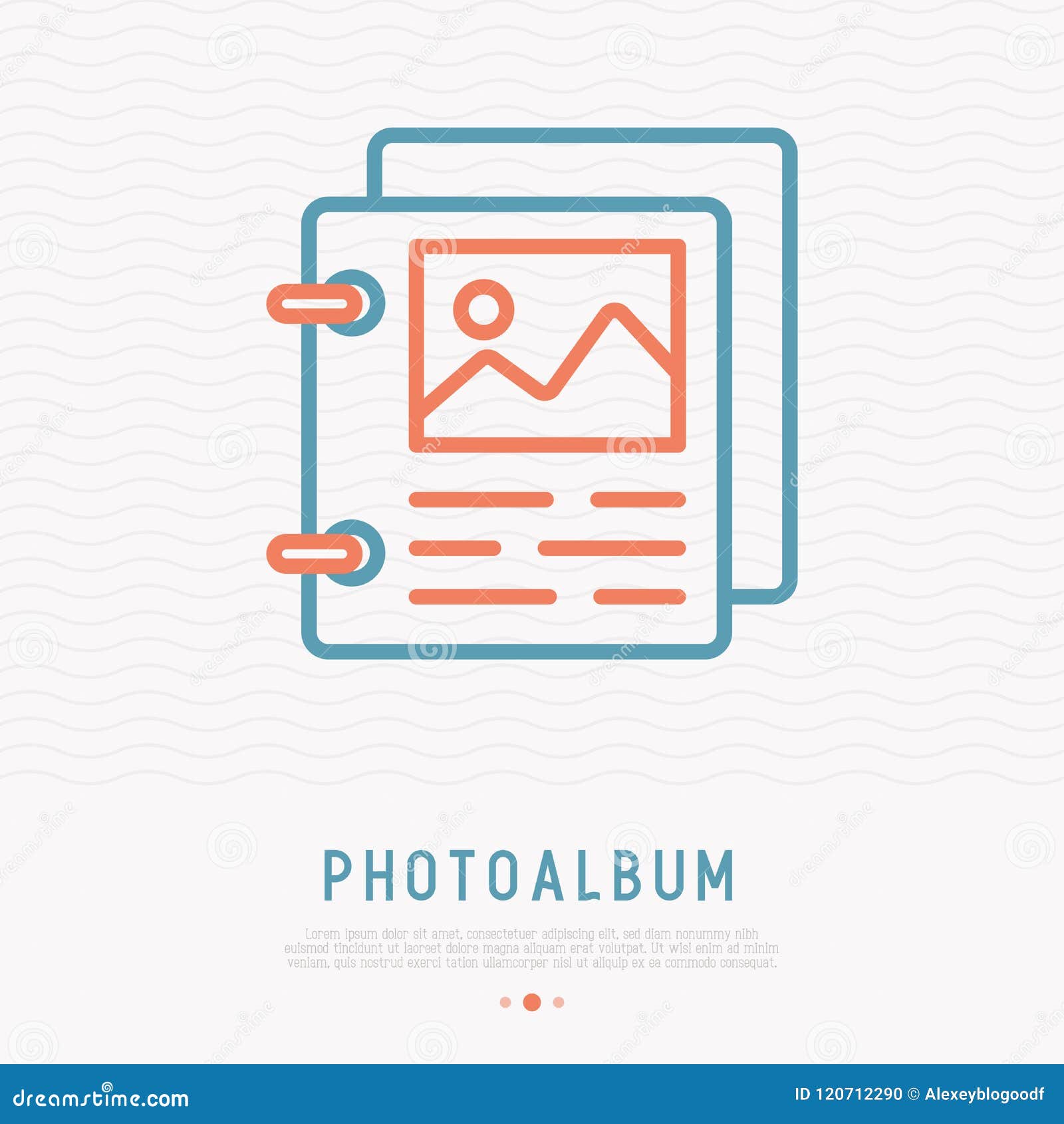 Photo Album Thin Line Icon. Modern Vector Illustration. Stock ... Photo Album Thin Line Icon. Modern Vector Illustration. Stock ...