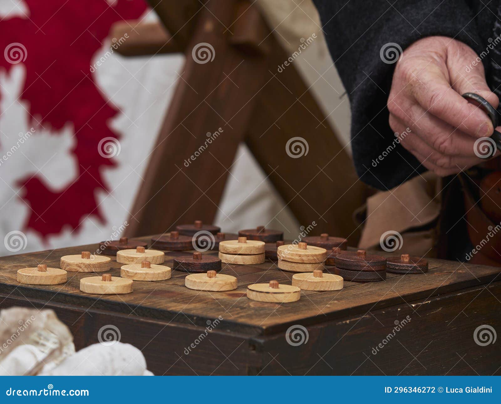 A Photo of an Ancient Medieval Checker Stock Photo - Image of checker ...